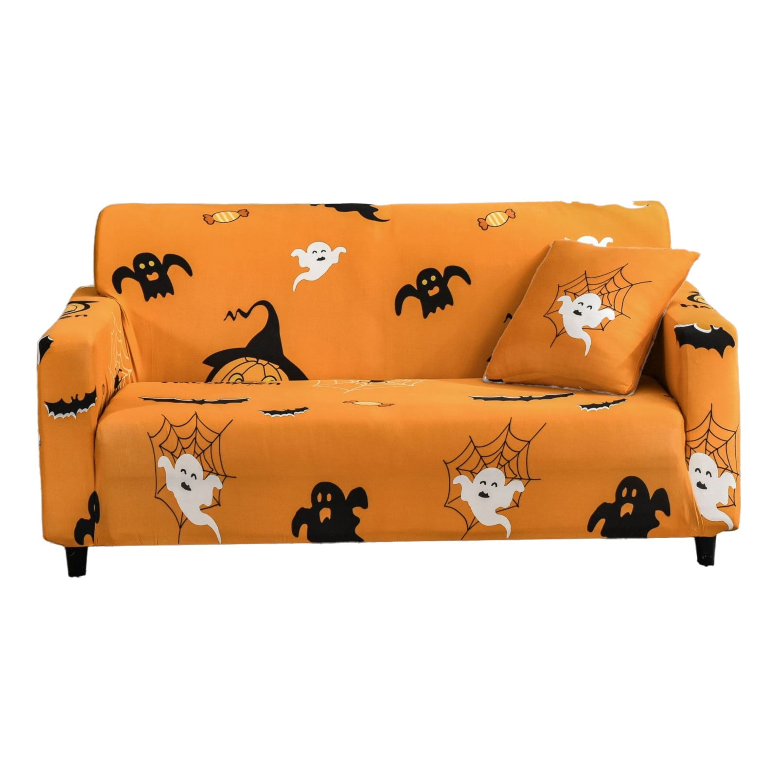 BinKFF Christmas Sofa Cover Christmas Themed Sofa Santa Elastic Couch ...