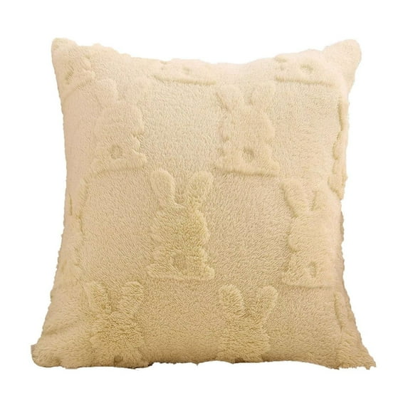 BinKFF Easter Pillow Covers 18x18 inch Easter Decoration Cream White ...