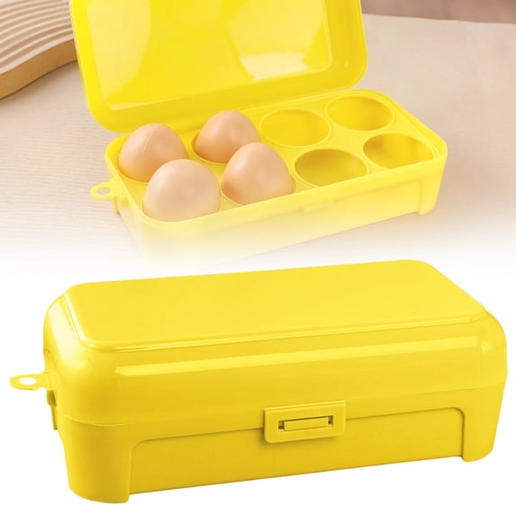 BinKFF Egg Holder Container, Plastic Egg Storage Box Leakproof ...