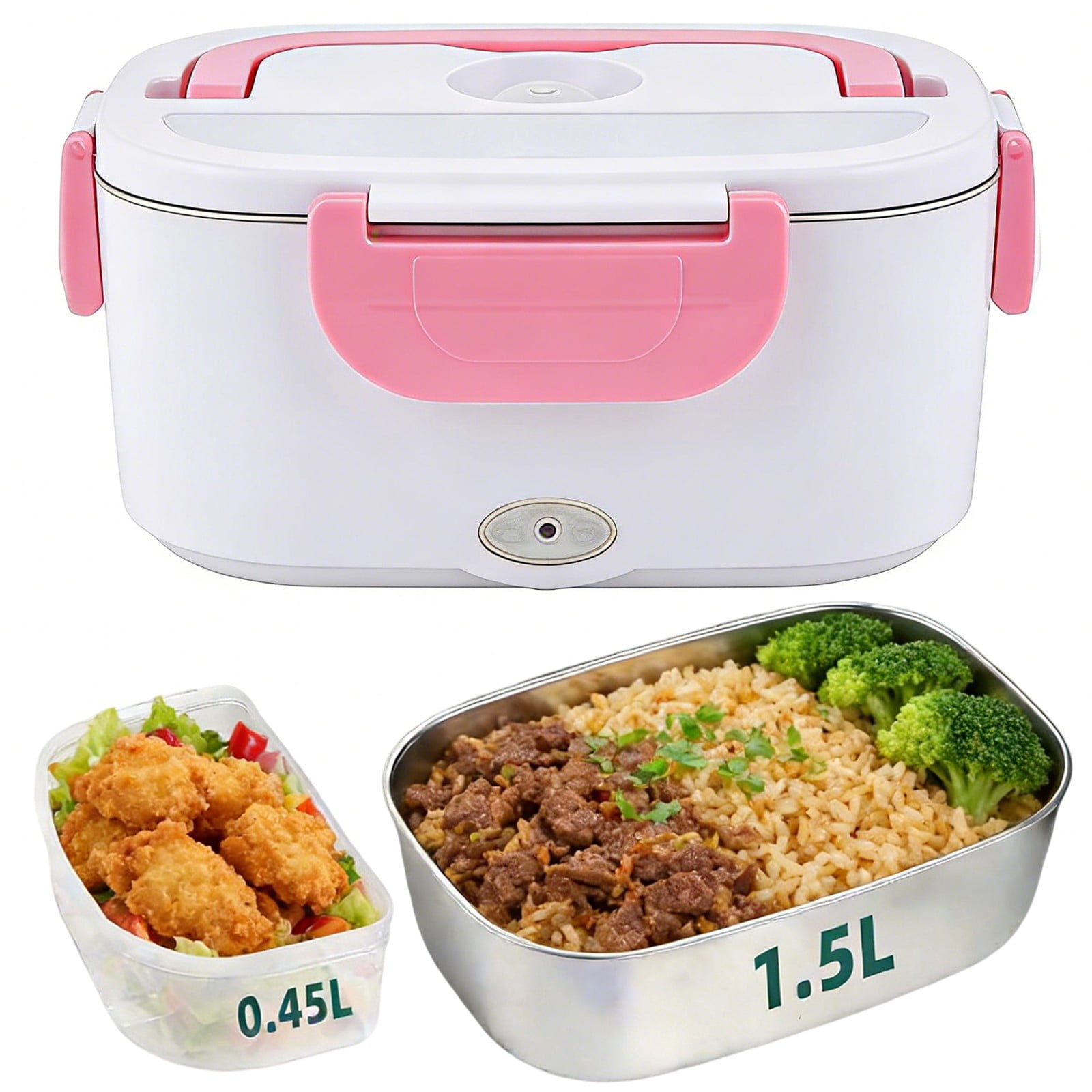 BinKFF Electric Lunch Box 40W Food Warmer for Work, 110V Portable Lunch ...