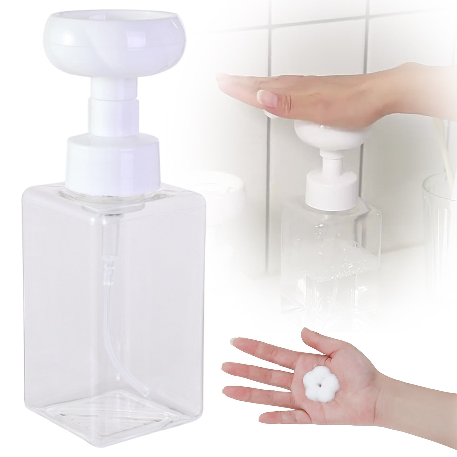BinKFF Foaming Hand Soap Dispenser, Refillable Empty Foam Liquid Hand ...