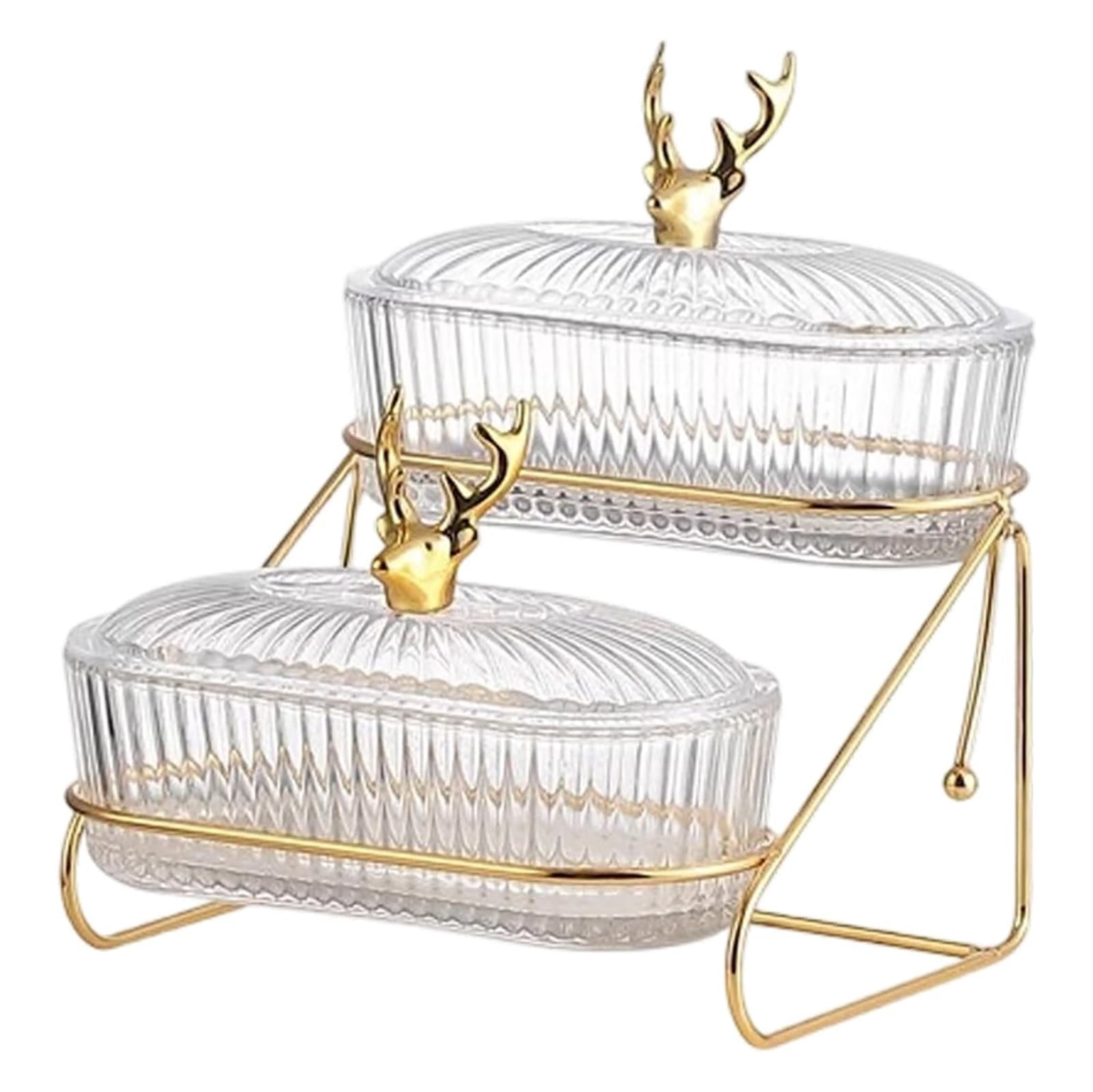 BinKFF Fruit Bowl for Kitchen Counter, Candy Dish with Lids Multi ...