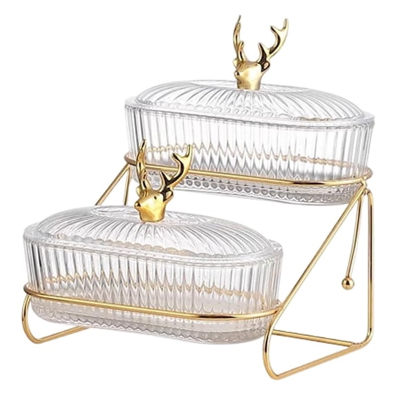 BinKFF Fruit Bowl for Kitchen Counter, Candy Dish with Lids Multi ...