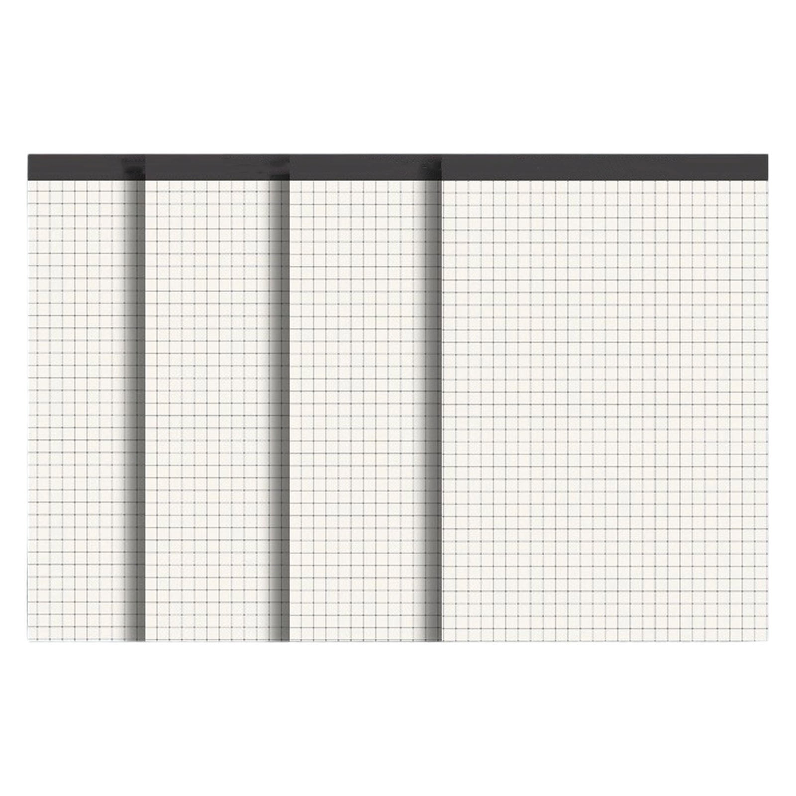 BinKFF Graph Paper Pad 8.5 x 11, 4 Pack, Grid Paper Pad, Blueprint ...