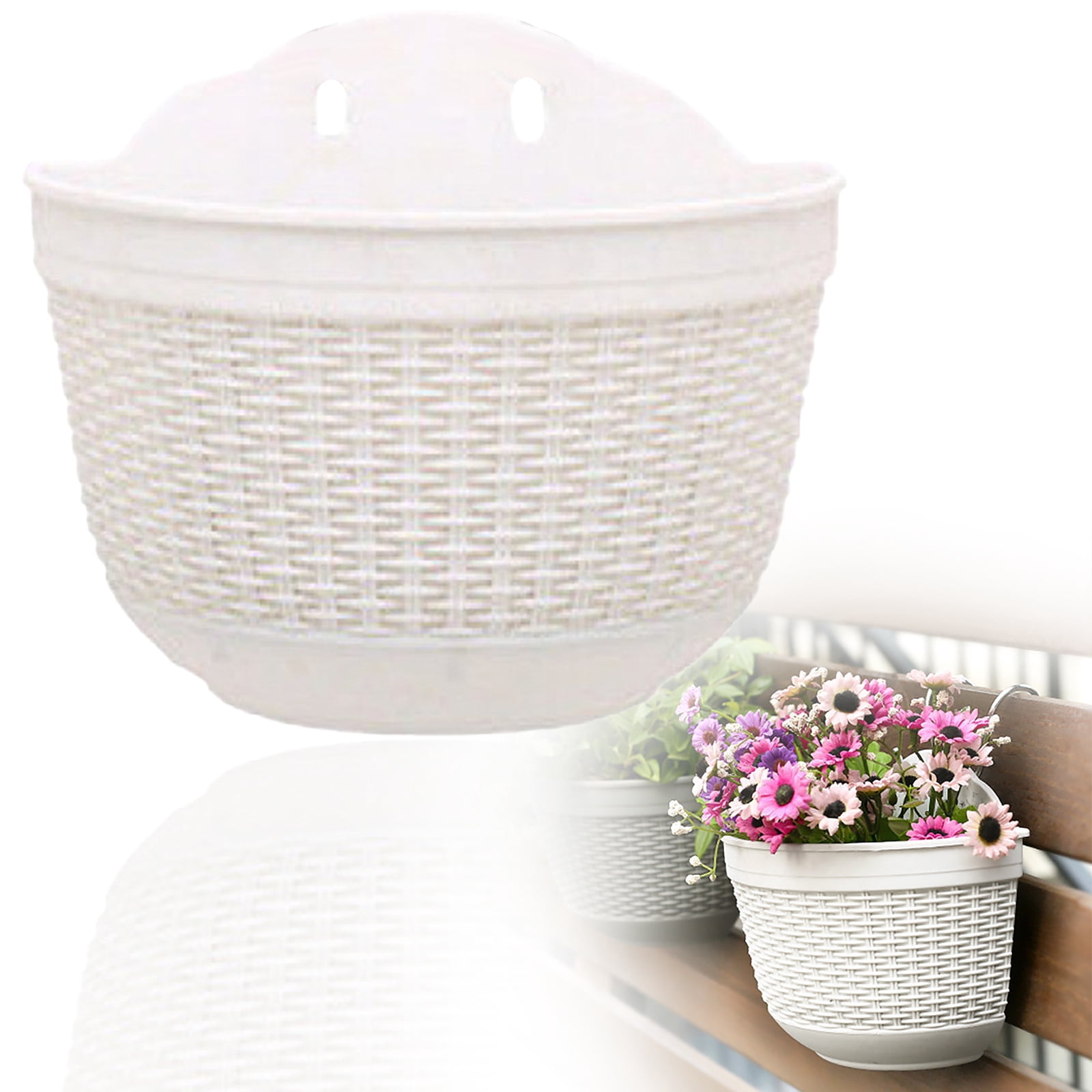 BinKFF Plastic Wall Plant Pots Vertical Garden Living Wall Mounted ...