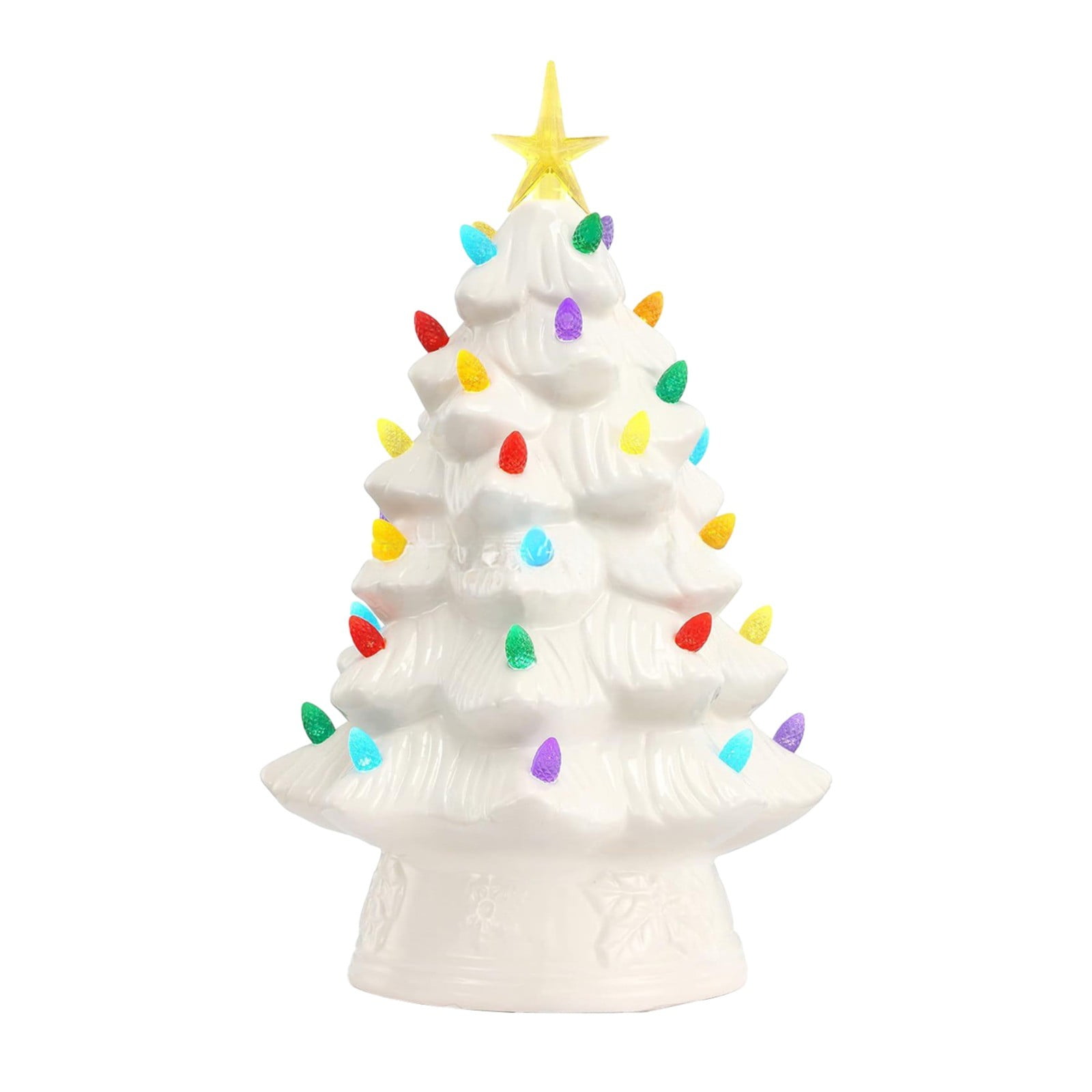 BinKFF Retro Tabletop Christmas Trees, Vintage Resin Christmas Trees ...