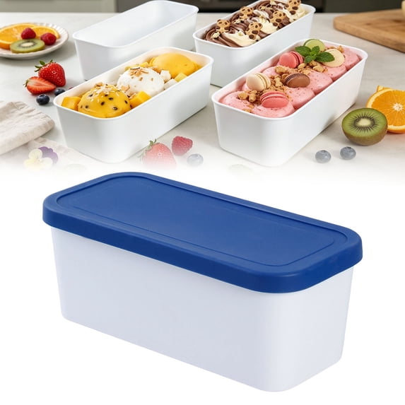 BinKFF Reusable Ice Cream Tub Containers 2 Quart Each - Perfect for ...