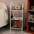 BinMax 3 Layer Free Standing White Wire Shelving Rack, Metal Storage ...