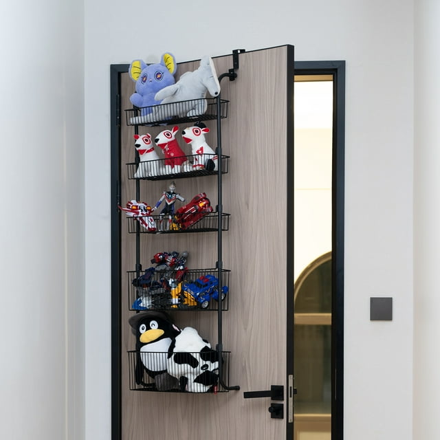 BinMax Adults Metal 5 tier Black Organizer Rack,Wall Mounted & over The ...