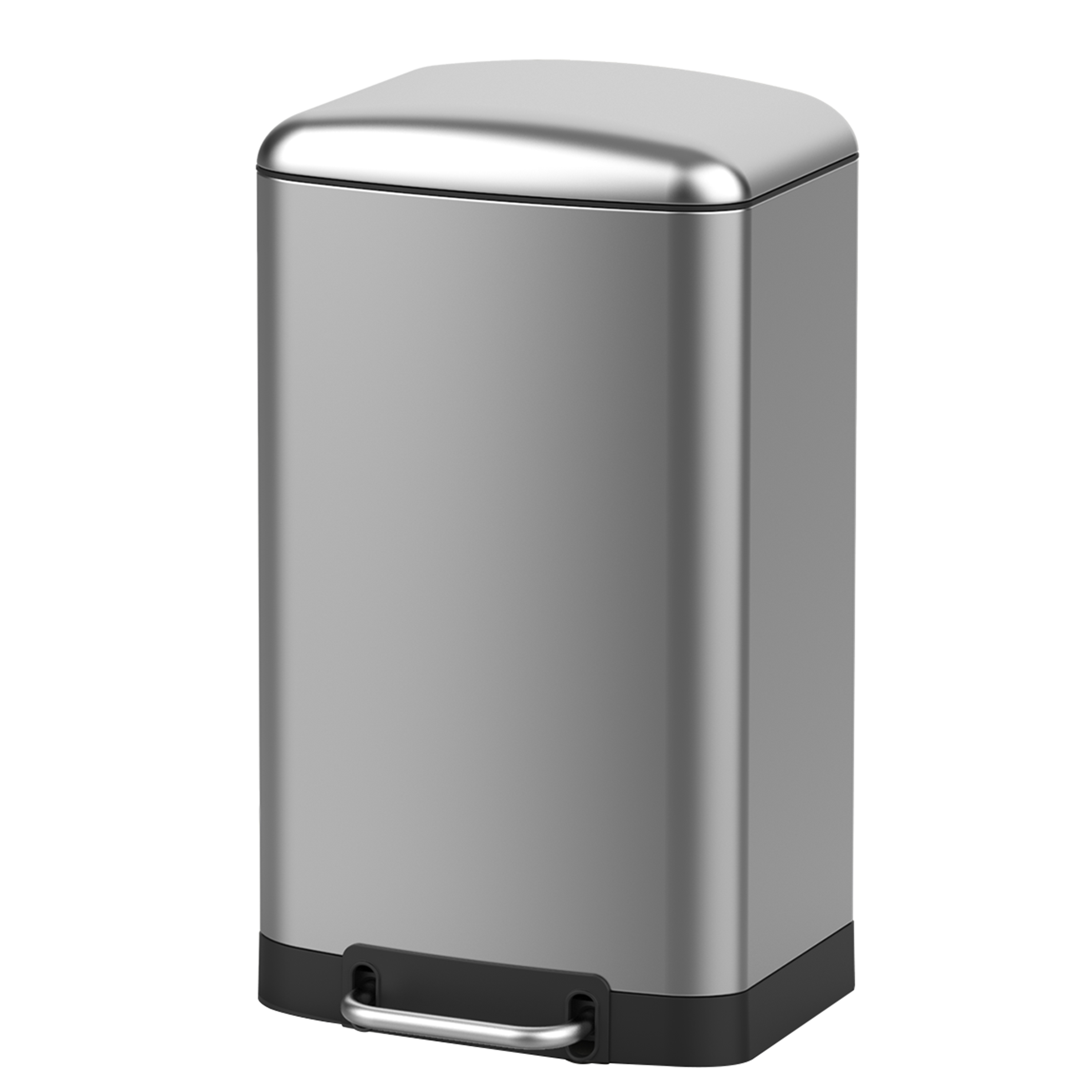 Glad 20 Gallon Stainless Steel Step on Kitchen Trash Can - Walmart.com