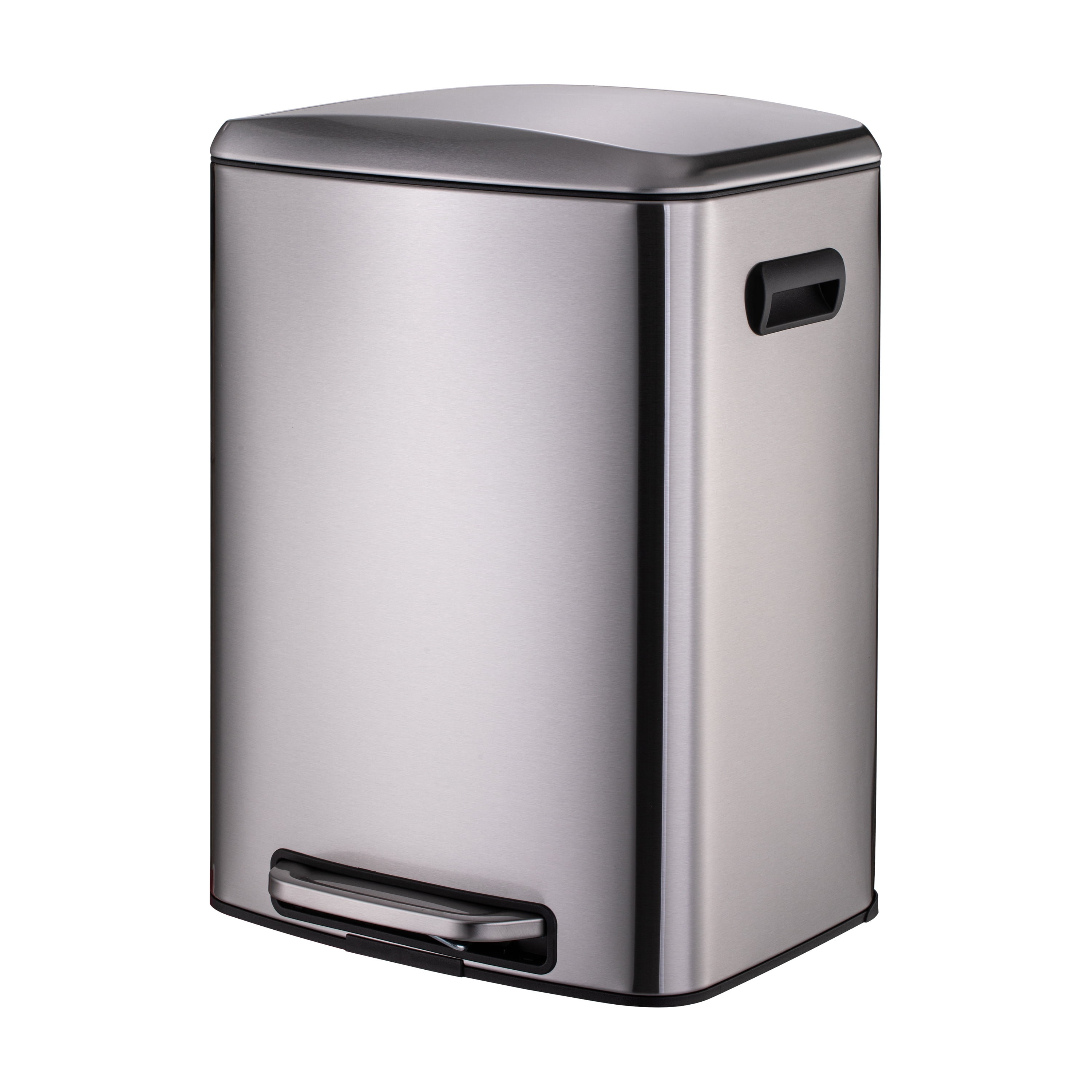 BinMax Automatic Lid 13 Gallon Stainless Steel Kitchen Trash Can with ...