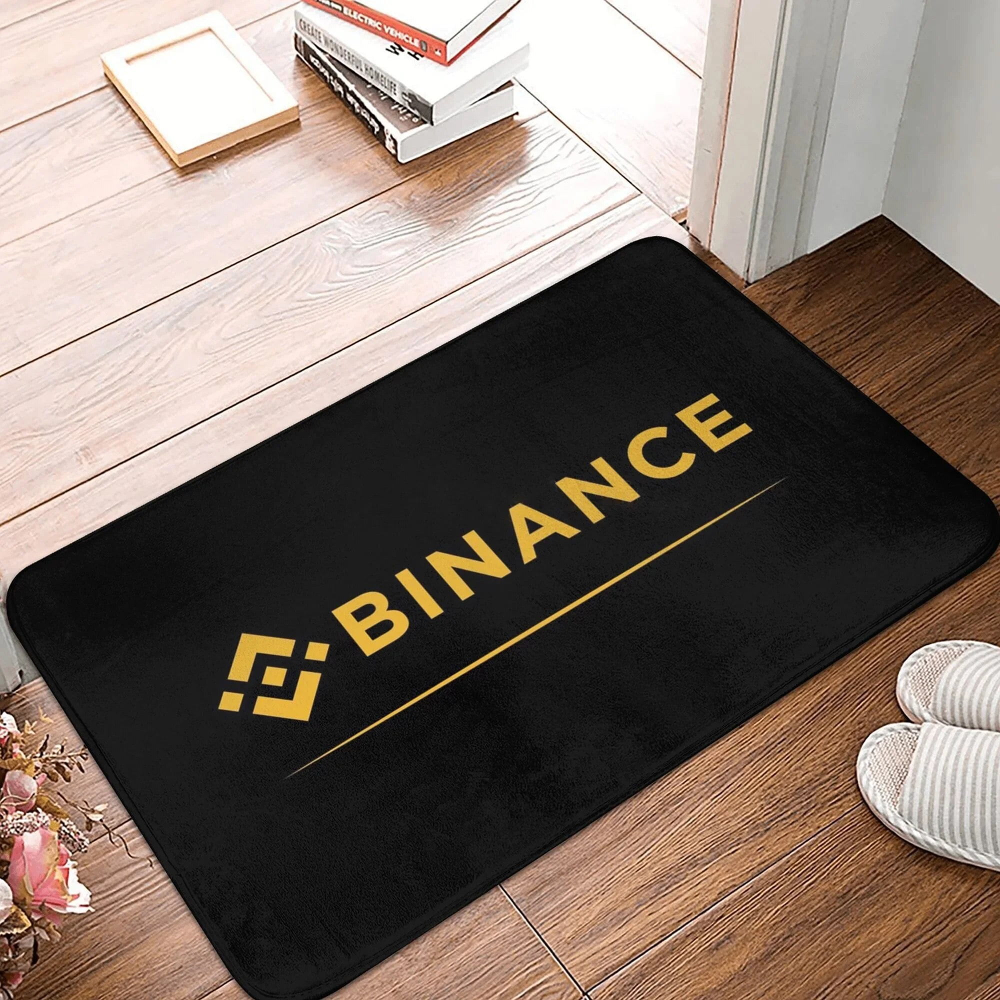 Binance Coin Pattern Entrance Doormat Anti-slip Bedroom Living Room ...