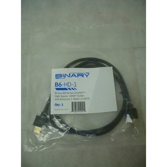 Binary - B6 Series Griptek 1-Meter High Speed Hmdi Cable With Ethernet ...