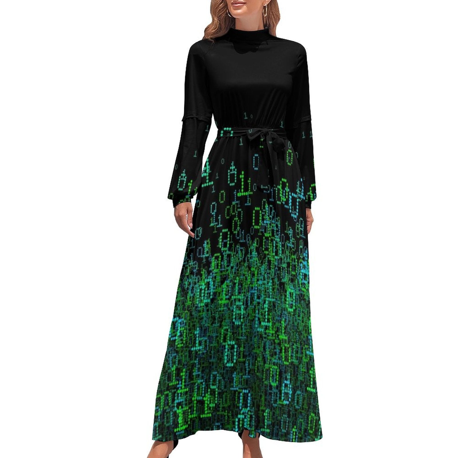 Binary Cloud Long Dress Woman's evening dress dress summer women ...