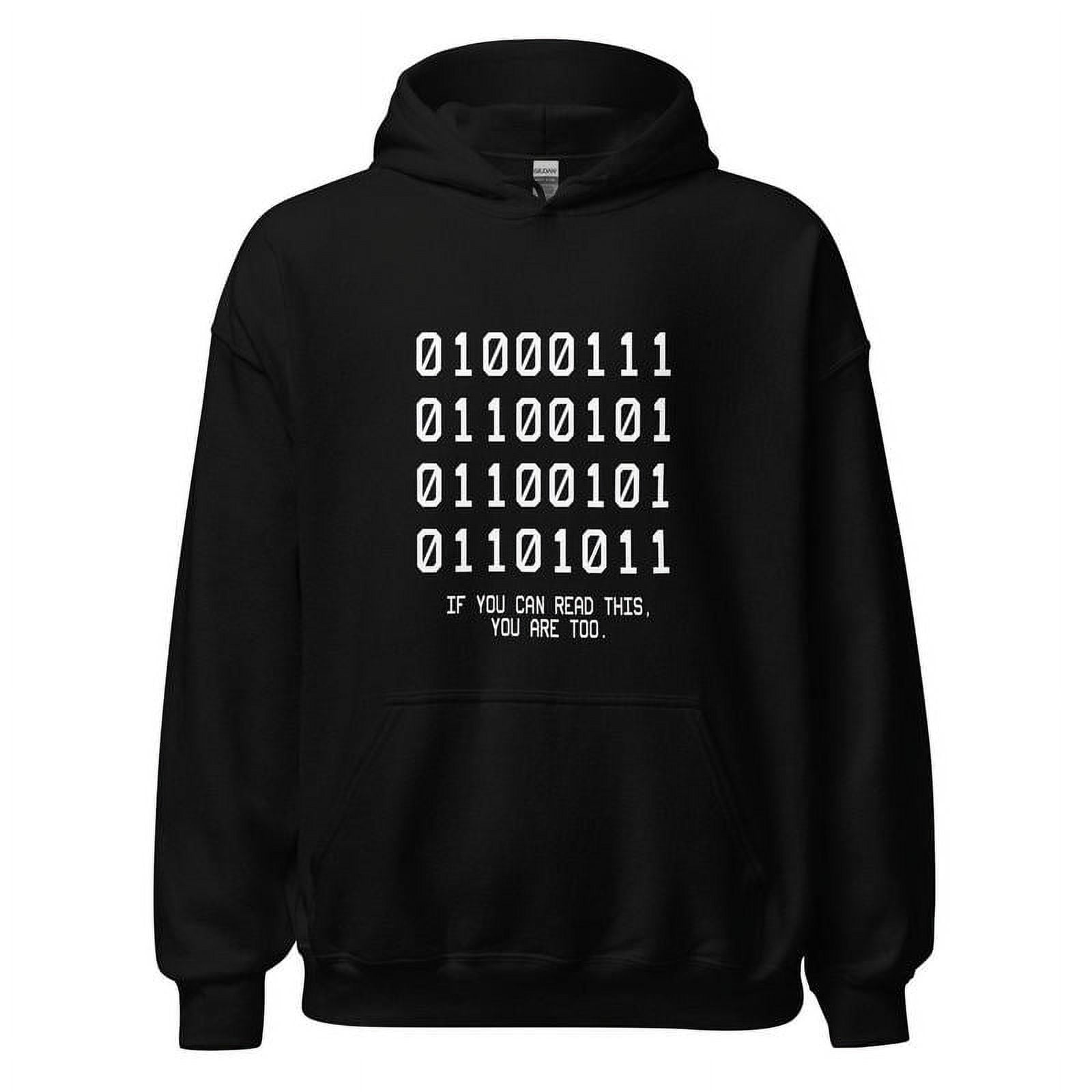 Binary Code Funny For Coder It Binary Programming Casual Long Sleeve Cotton Tops For