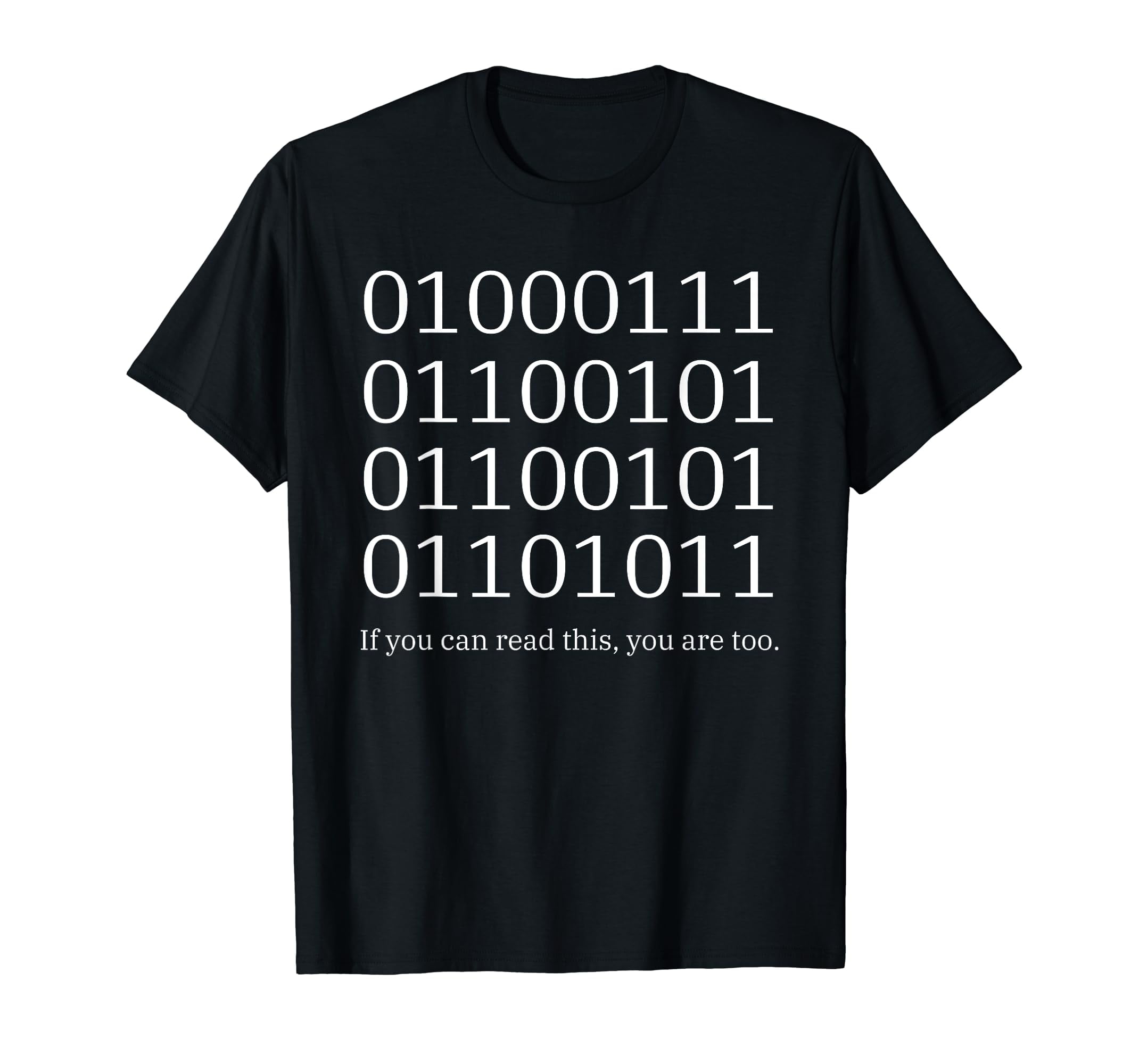 Binary Code - Funny Computer Science Programmer & Coding T-Shirt - Walmart.com