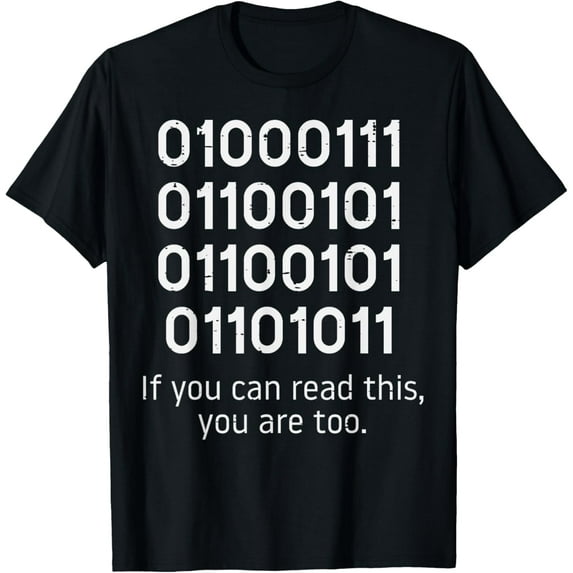 Binary Code If You Can Read This Programmer Coder Men Women T-Shirt - Walmart.com