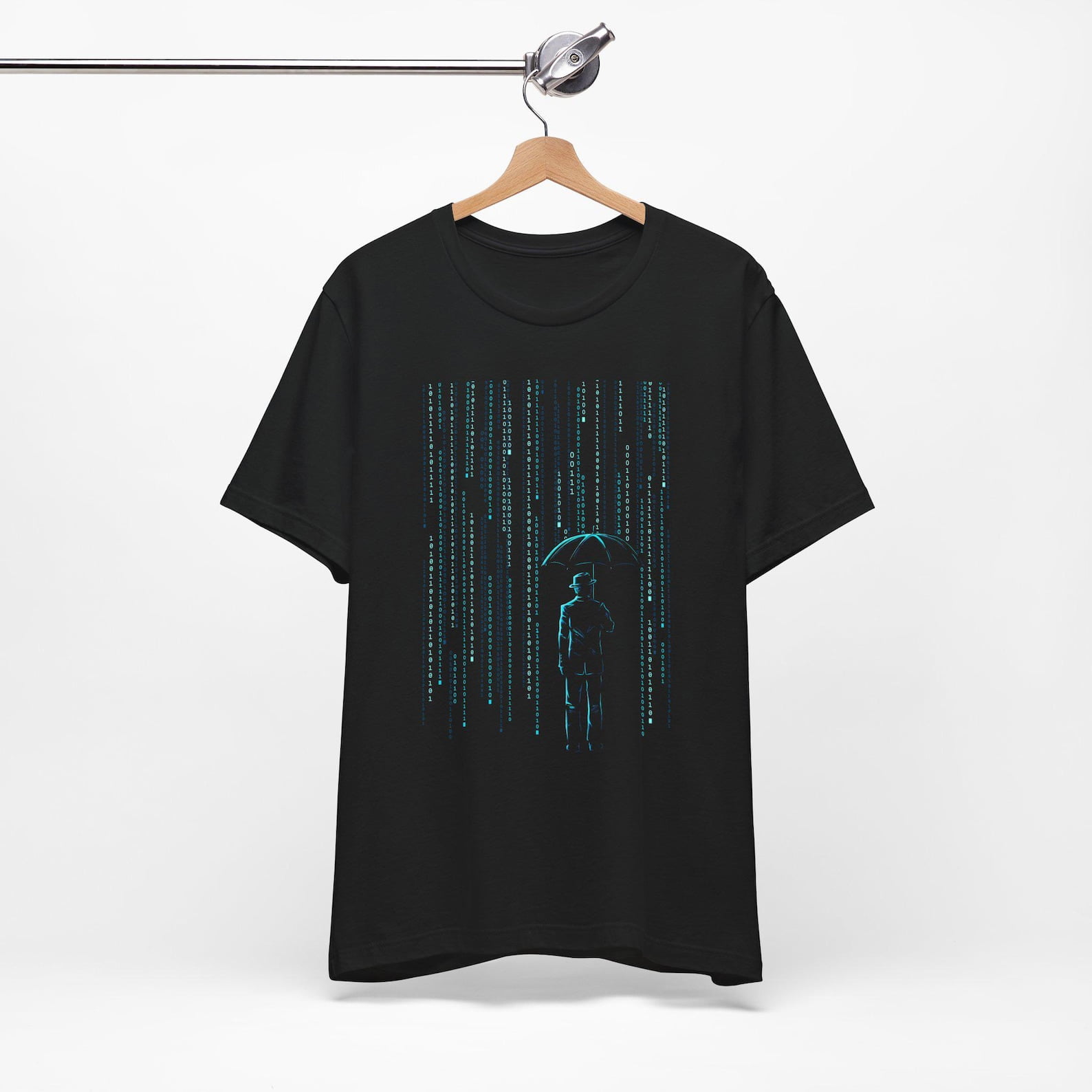 Binary Code Matrix Simulation Graphic Tee, Programming & Coding Science ...