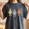 Binary Code Robot T-Shirt, Cute Retro Tech Geek Tee, 01 10 11 Robot ...