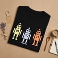 Binary Code Robot T-Shirt, Cute Retro Tech Geek Tee, 01 10 11 Robot ...