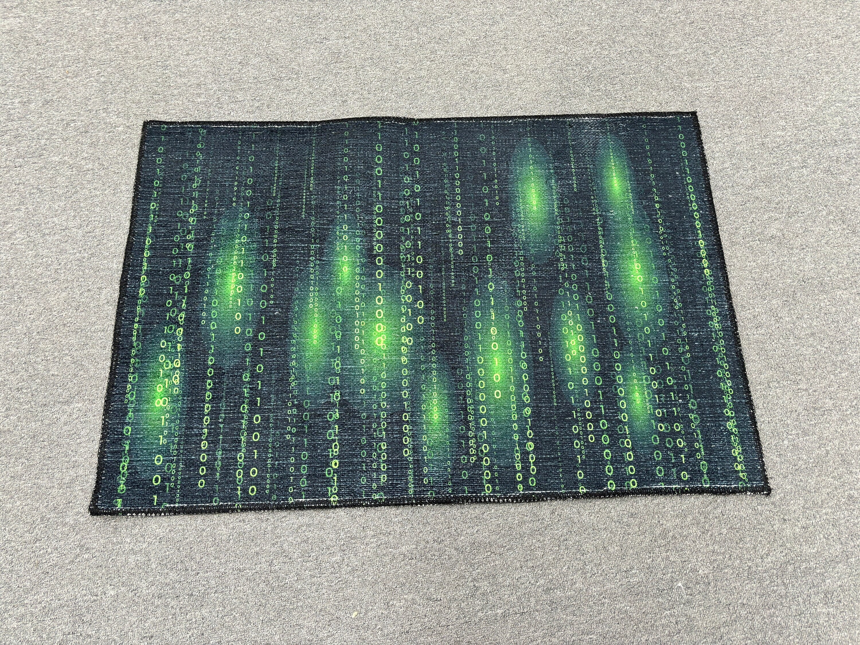 Binary Code Rugs, Computer Science Rugs, Black and Green Rug, Matrix ...
