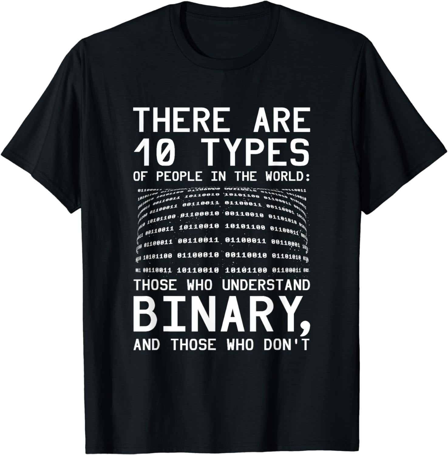 Binary Coding 10 Types Of People Programmer Binary Code T-Shirt - Walmart.com