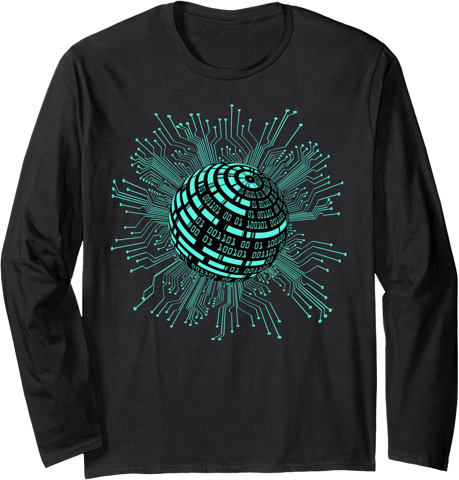 Binary Coding Computer Nerd Geeks Programmer Funny Coding Long Sleeve T Shirt Irish Green Color