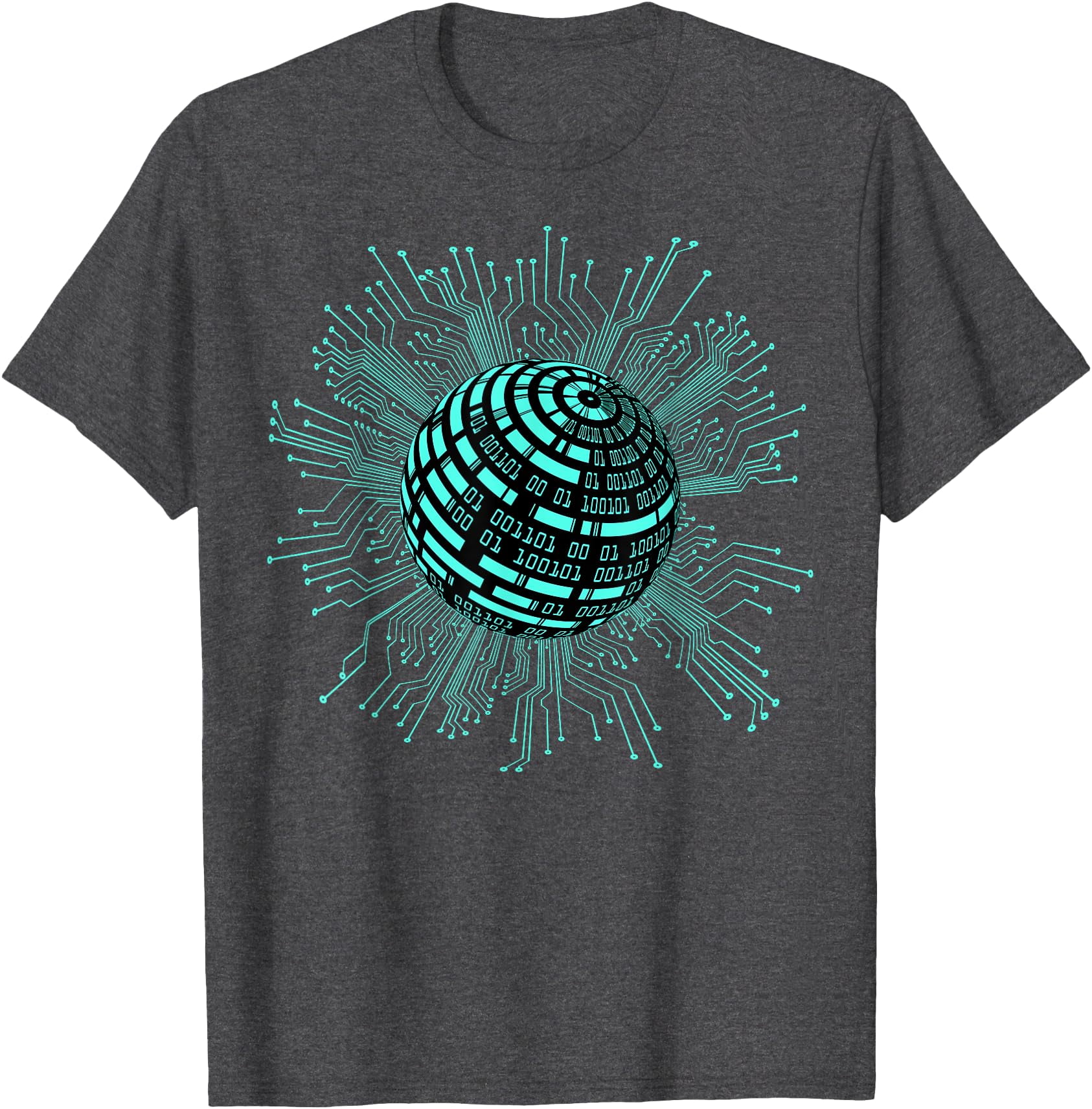 Binary Coding Computer Nerd Geeks Programmer Funny Coding Softstyle Unisex T-Shirt,Dark Heather ...