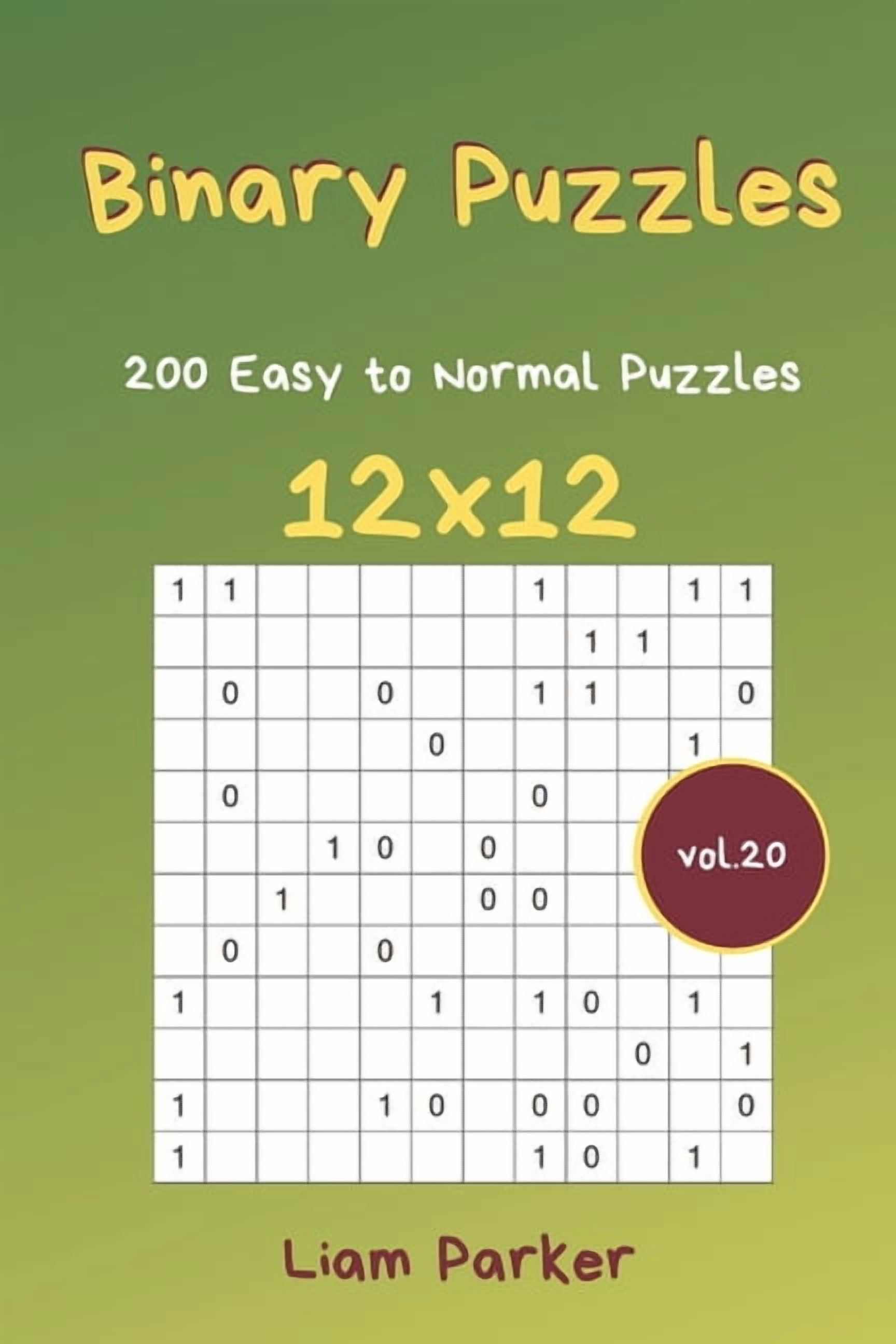 Binary Puzzles - 200 Easy to Normal Puzzles 12x12 (Series #20 ...