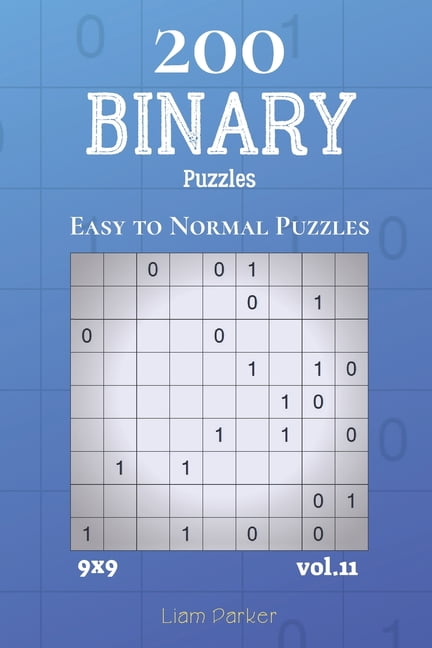 Binary Puzzles - 200 Easy to Normal Puzzles 9x9 vol.11 - Walmart.com