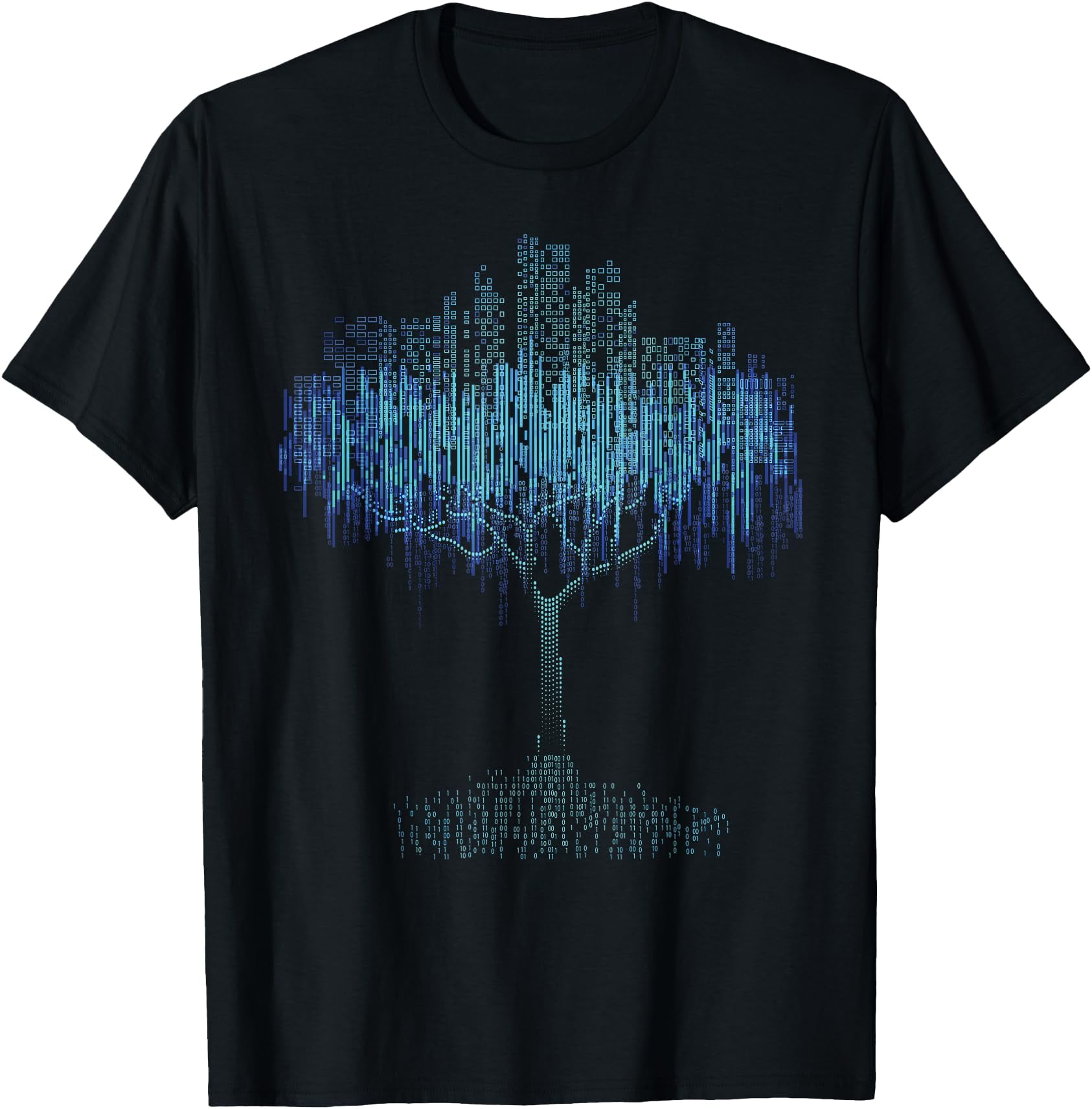 Binary Tree Coding Computer Programmer T-Shirt,Charcoal Color,Size S ...