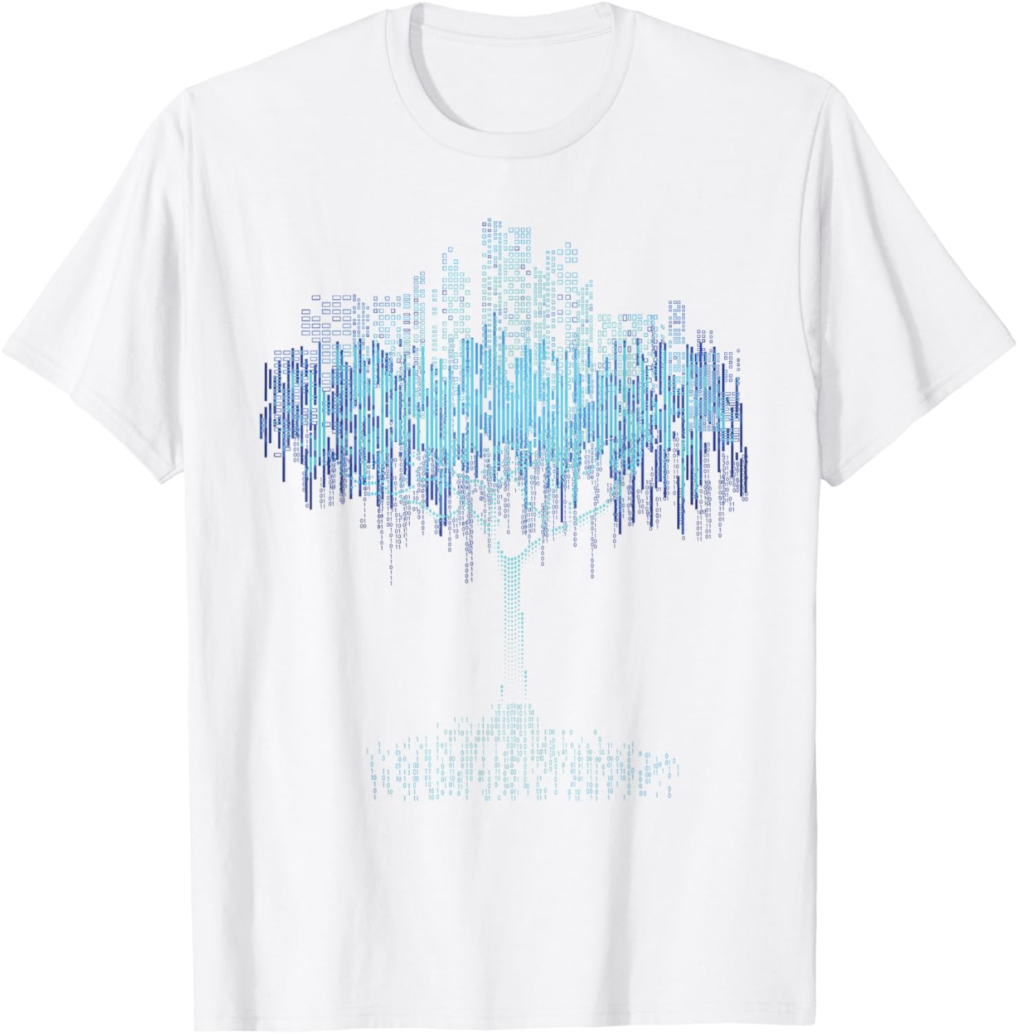 Binary Tree Coding Computer Programmer T-ShirtMen's and women's pure cotton short-sleeved shirts ...