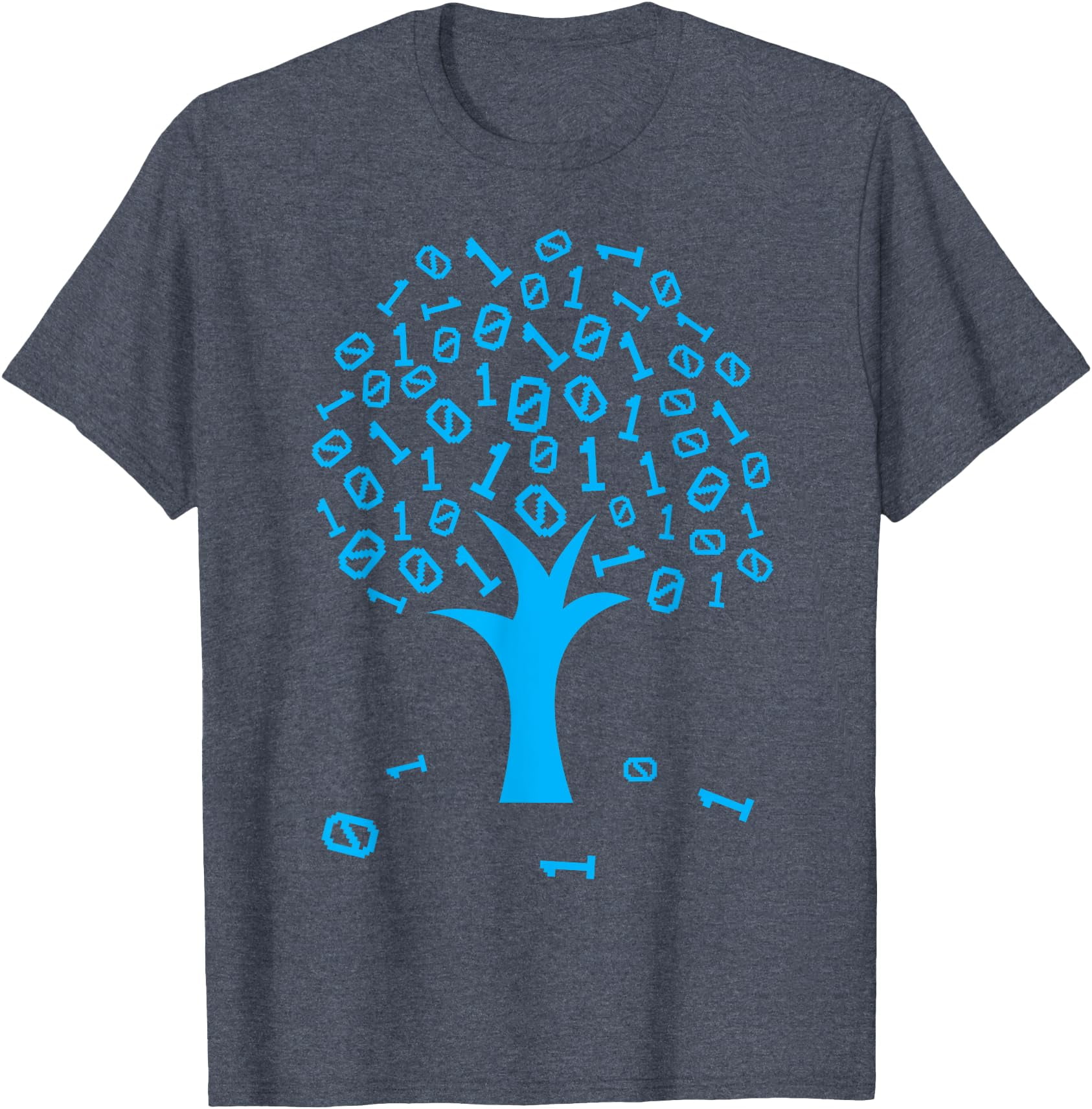 Binary Tree Computer Science Lovers Coding Softstyle Unisex T-Shirt,Heather Navy Color,Size L ...