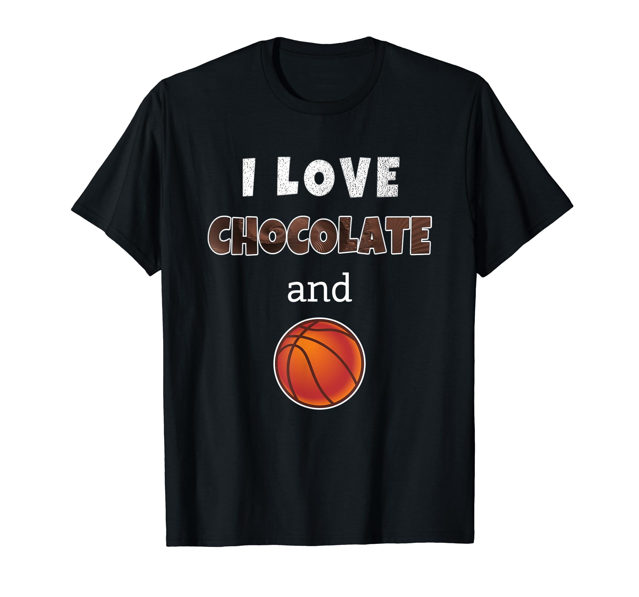 I Love Chocolate and Basketball, Sport Shirt T-Shirt-M - Walmart.com