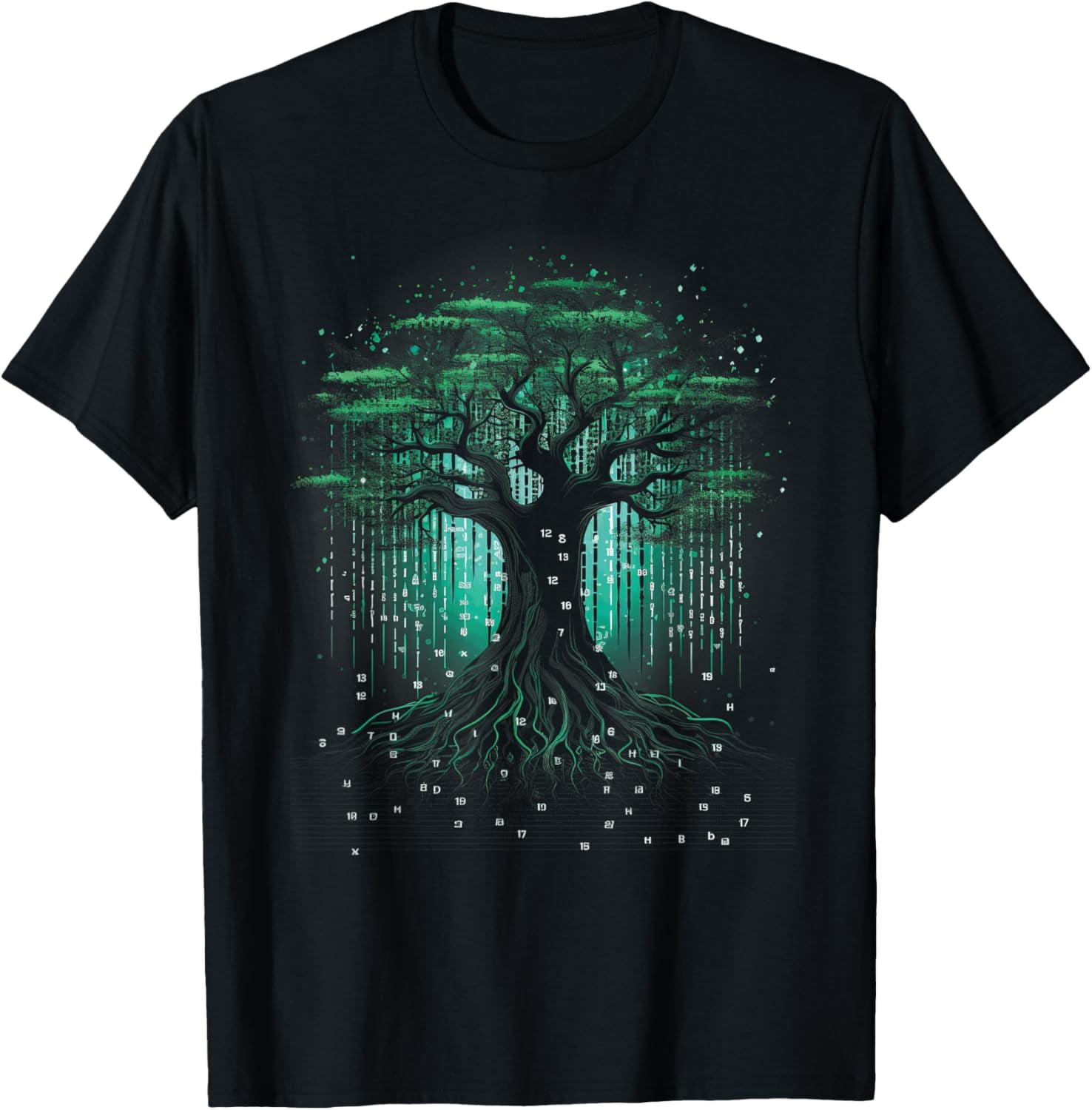 Binary code tree Computer science Technology Coder T-Shirt - Walmart.com