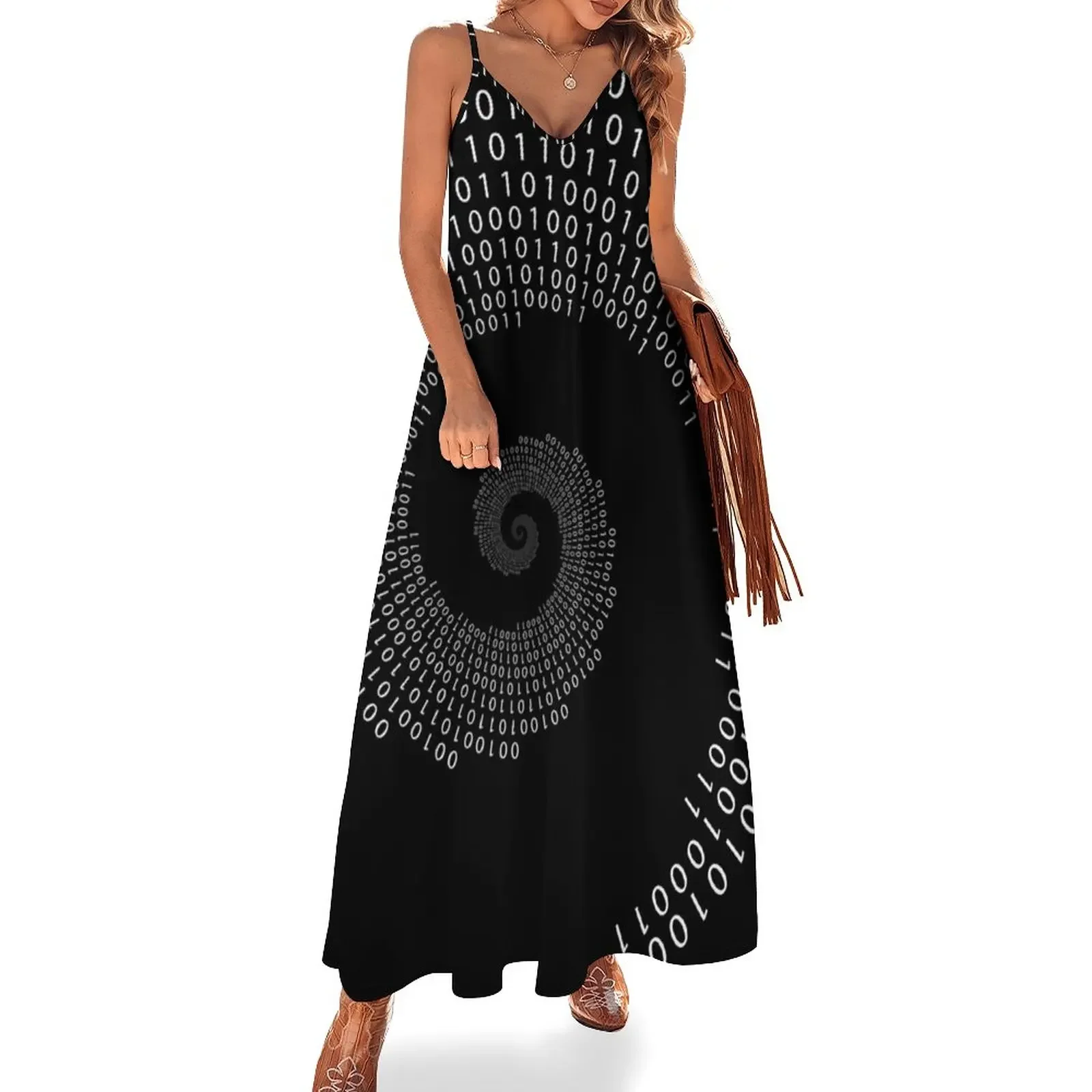 Binary fibonacci sequence spiral. Sleeveless Dress evening dresses ...
