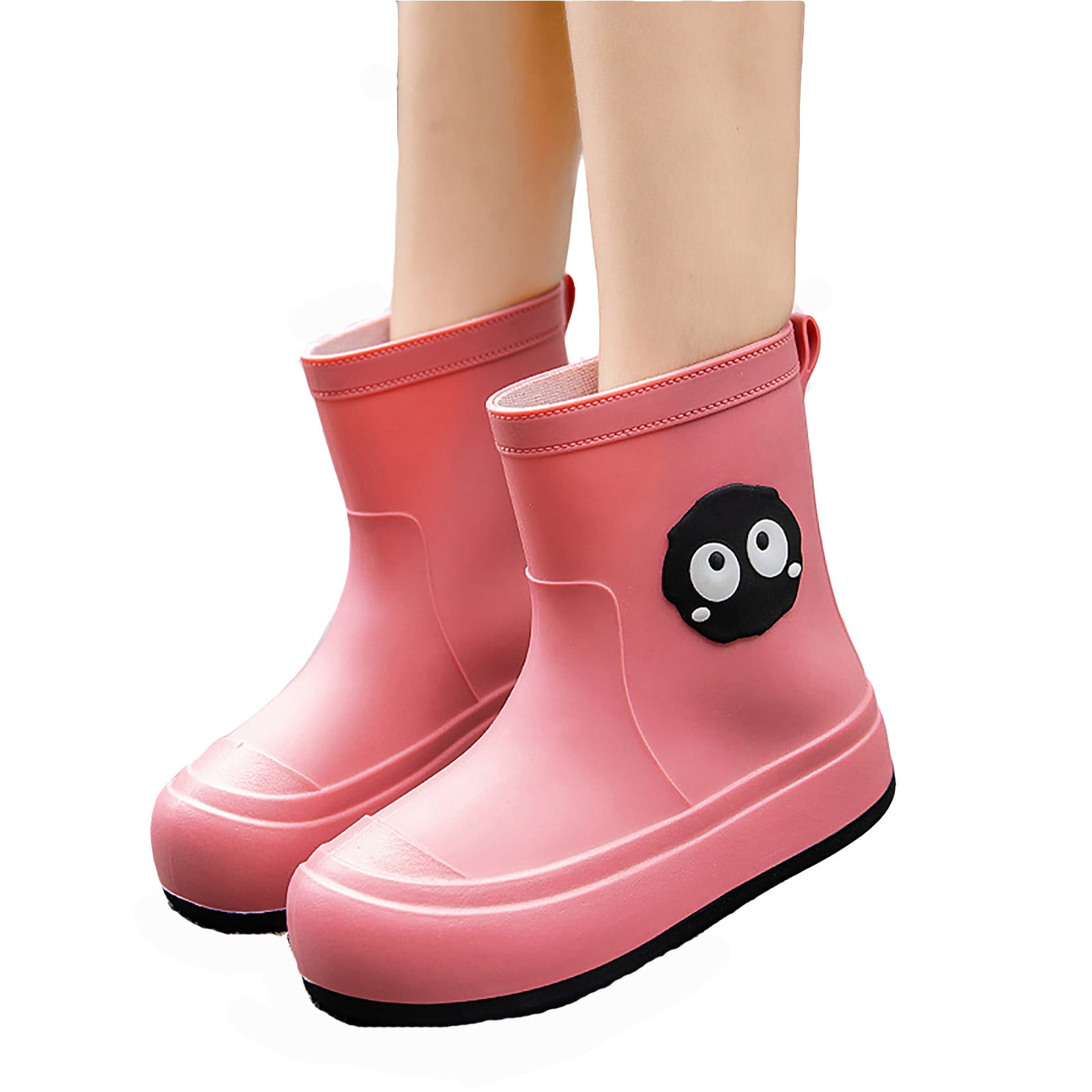 Binbangqi Kids Boots,Girls Rain Boots Elastic Top Comfortable ...
