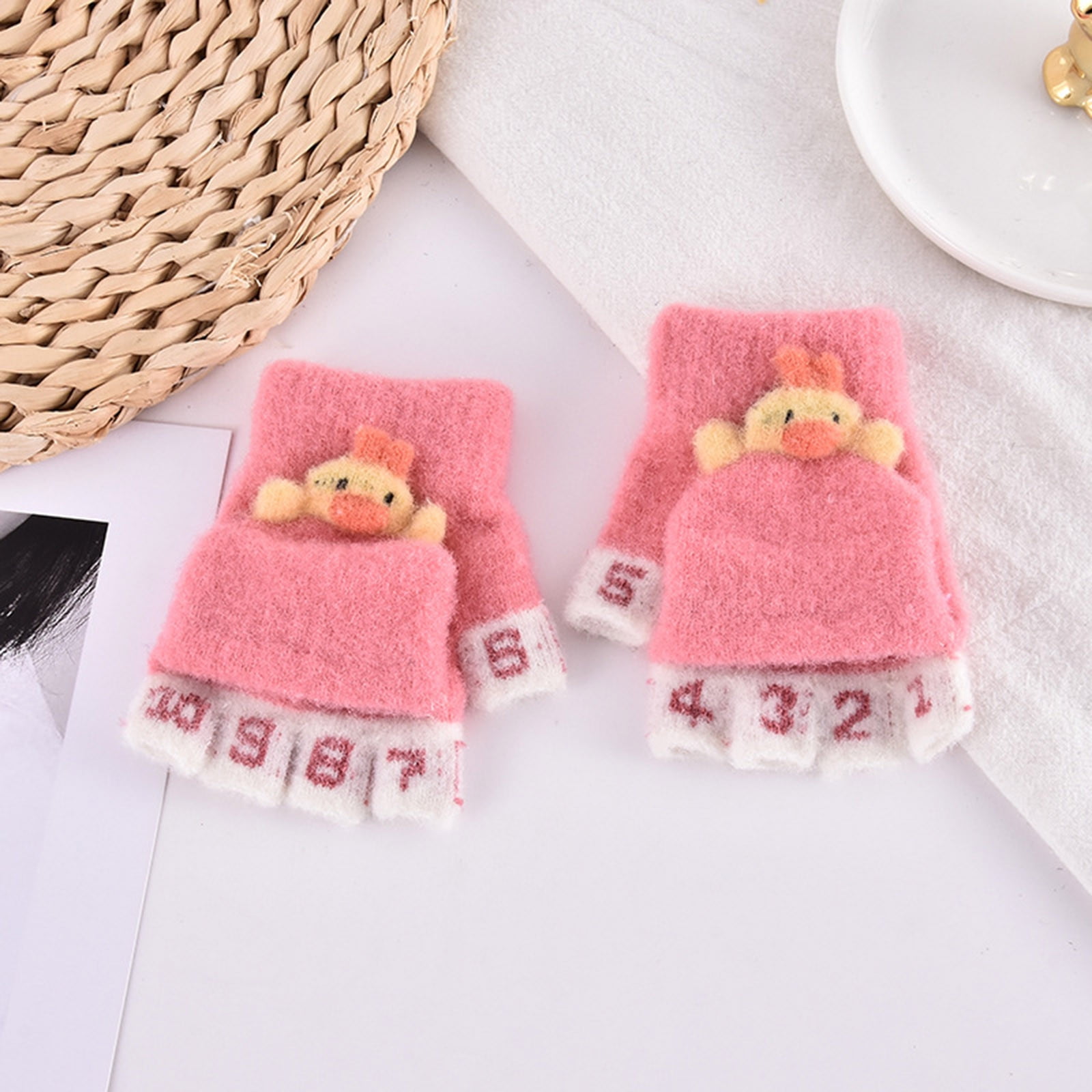 Binbangqi Mittens for Girls 6 Winter Outdoor Kids Boys Girls Snow ...