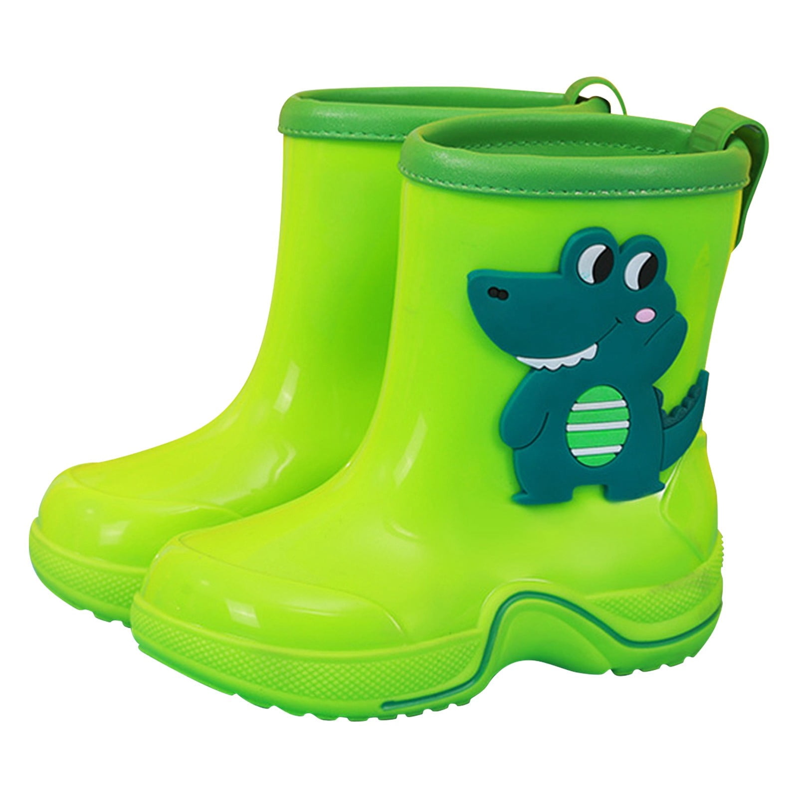 Binbangqi Rain Boots For Boys,Kids Mid Calf Rain Boots With Cartoon ...