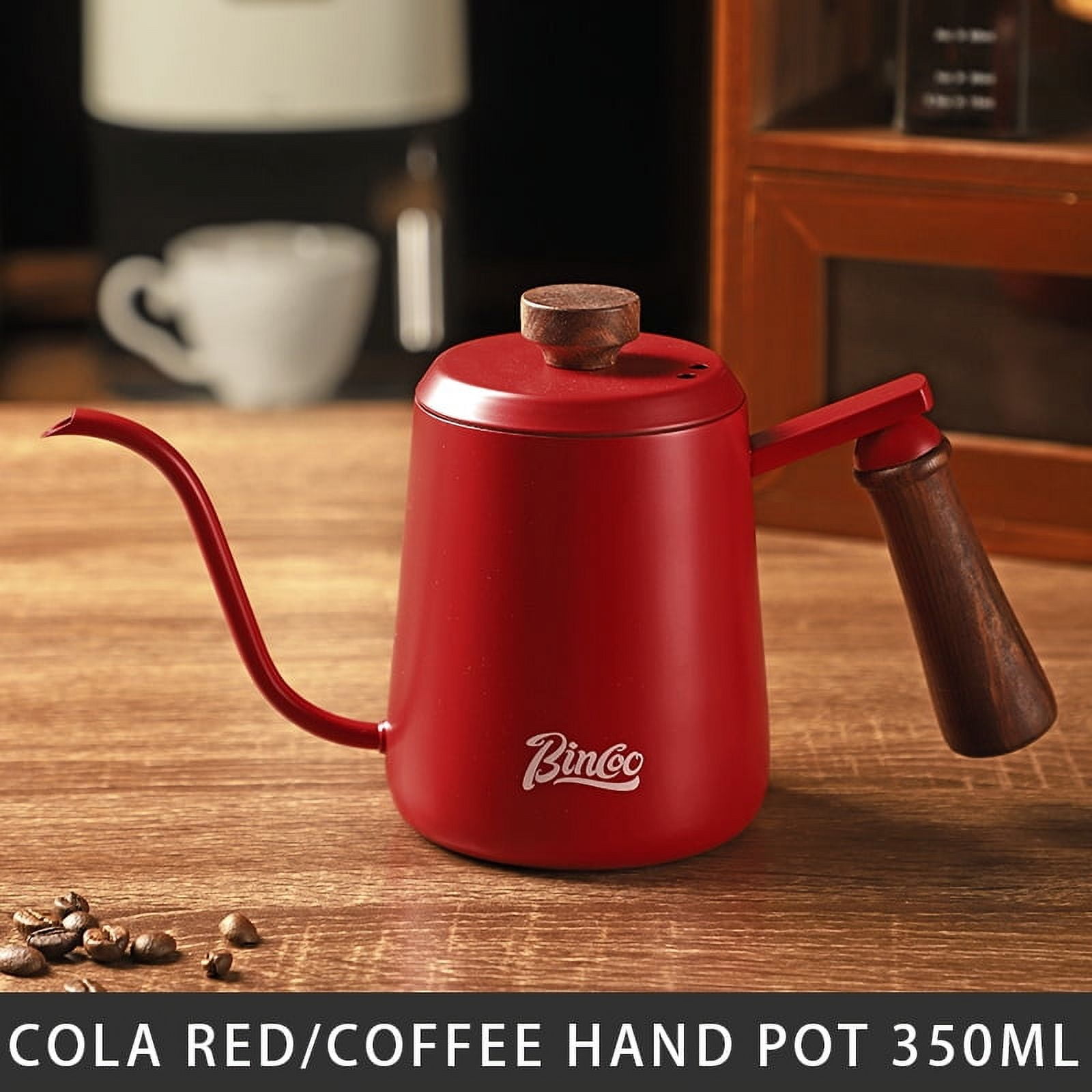 Bincoo Drip Kettle 350ml Coffee Tea Pot Non-stick Coating Food Grade ...