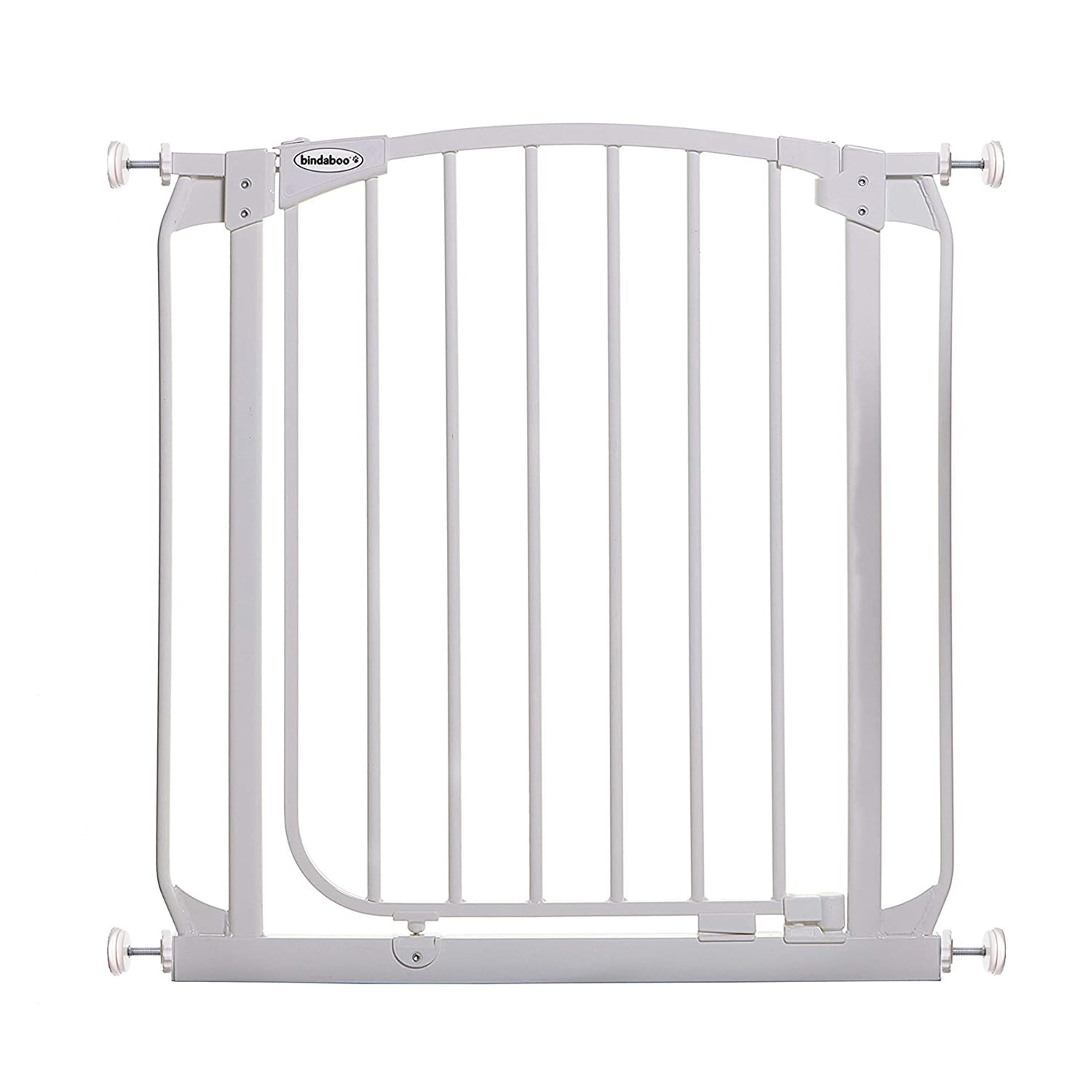 Bindaboo Auto Close Stay Open Security Gate-Color:White - Walmart.com