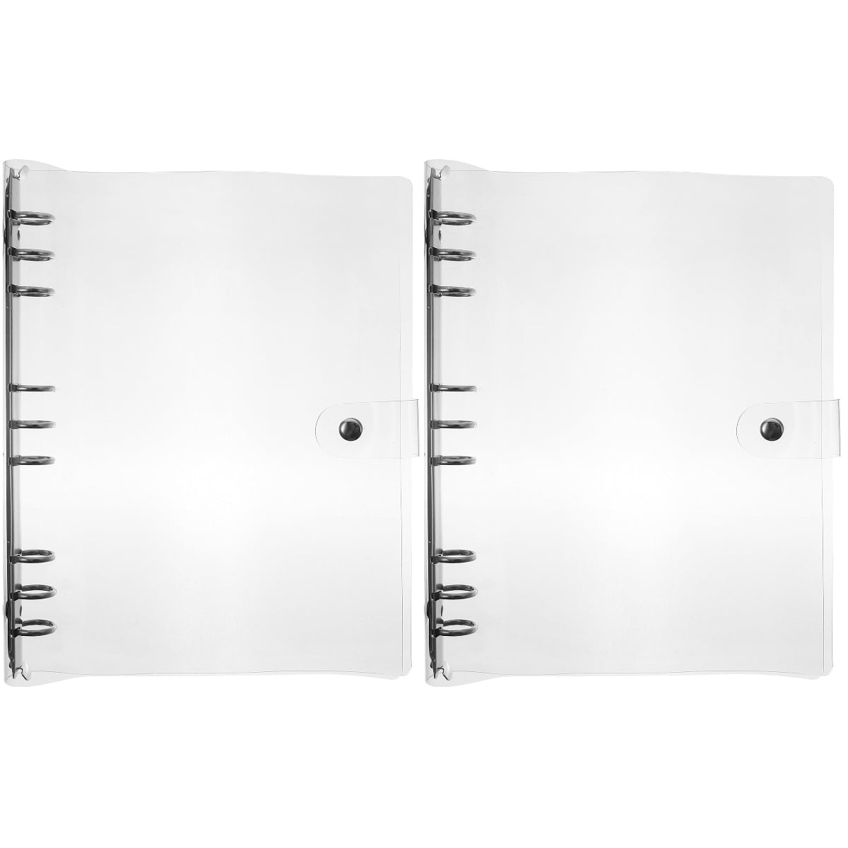 NICERIO Cute Binders for School, Clear Design, Top-Class Plastic, 2Pcs ...