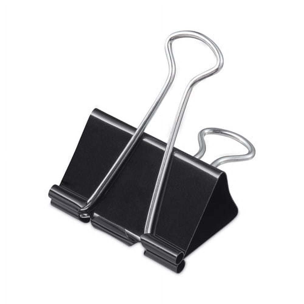 Binder Clip Zip-Seal Bag Value Pack, Large, Black/Silver, 36/Pack ...