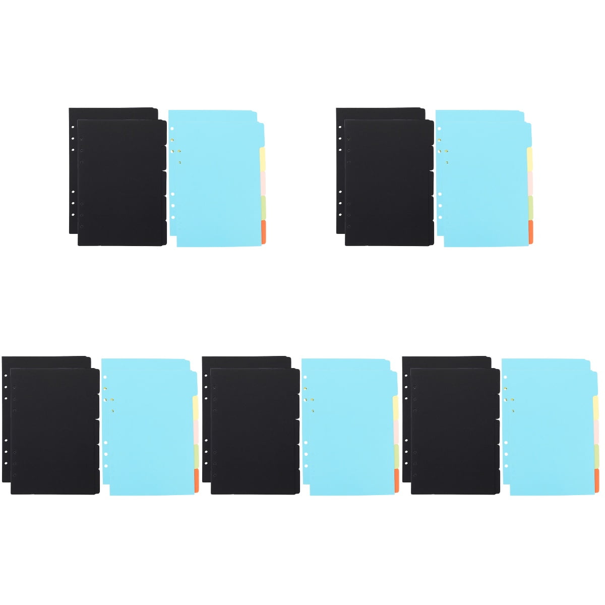 Binder Clips 20 Sets Notebook Labels Dividers Marker Paper Index Points ...