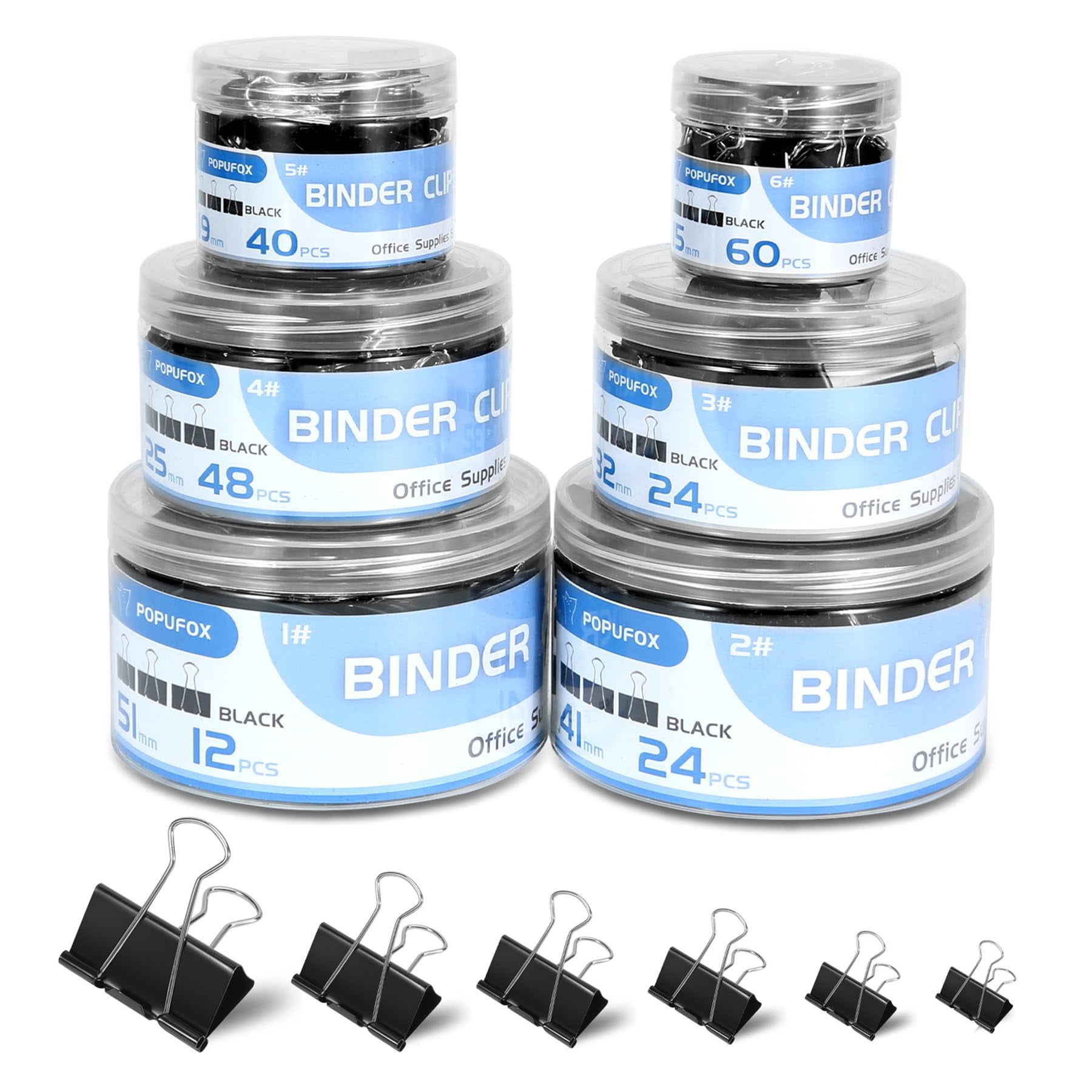 Binder Clips Assorted Sizes Including Extra Large Medium Small Mini and ...