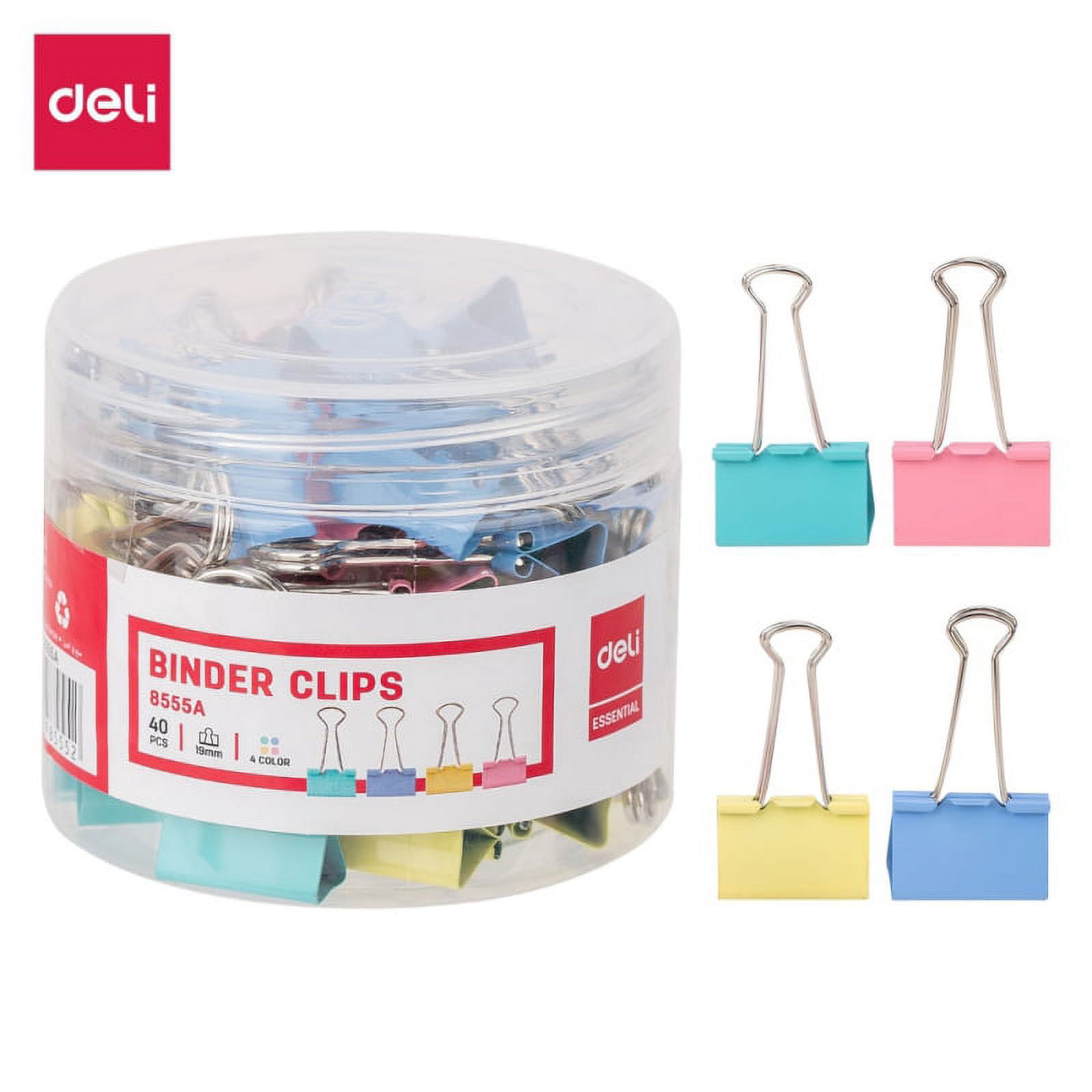Binder Clips Colorful Paper Clamps for Office Supplies (Mixed Color, 3/ ...