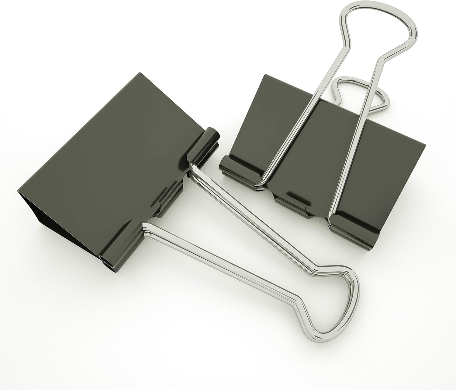 Binder Clips Large Metal Clamp 2 inch / 50 mm (Black, 06-PCS) - Walmart.com