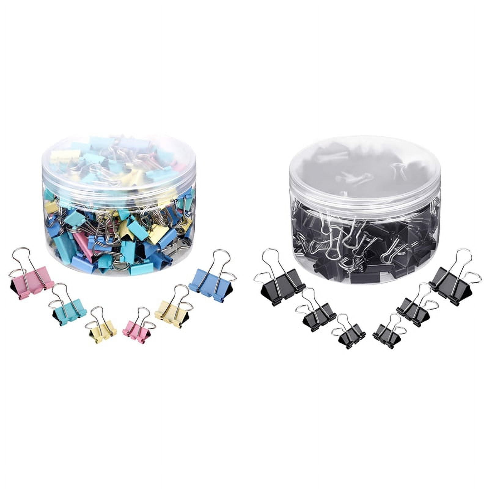 Binder Clips Paper Clamp Assorted 300 Count Mixed Size with Box for ...