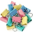 Binder Clips Small Size Paper Clamps Clips Assorted Color, 1.0 Inches ...