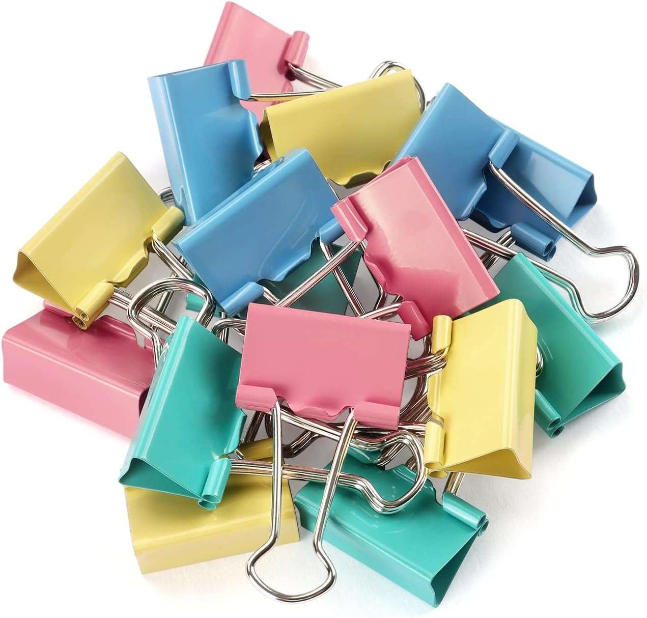 Binder Clips Small Size Paper Clamps Clips Assorted Color - Walmart.com